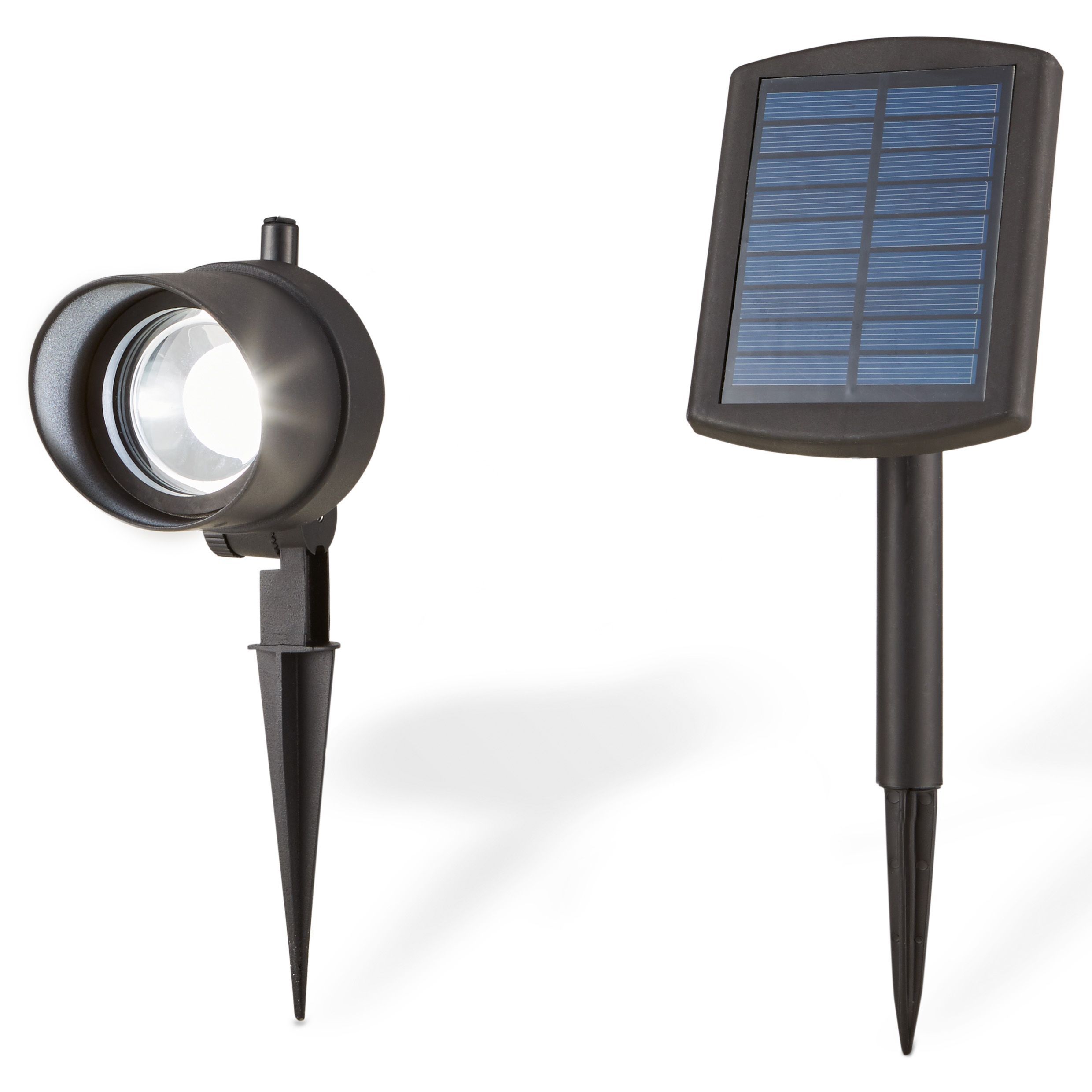 Blooma Bridger Black Solar-powered LED Outdoor Spike light