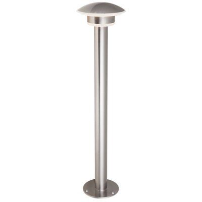 Blooma Corvus Stainless steel effect Mains-powered LED Outdoor Post ...