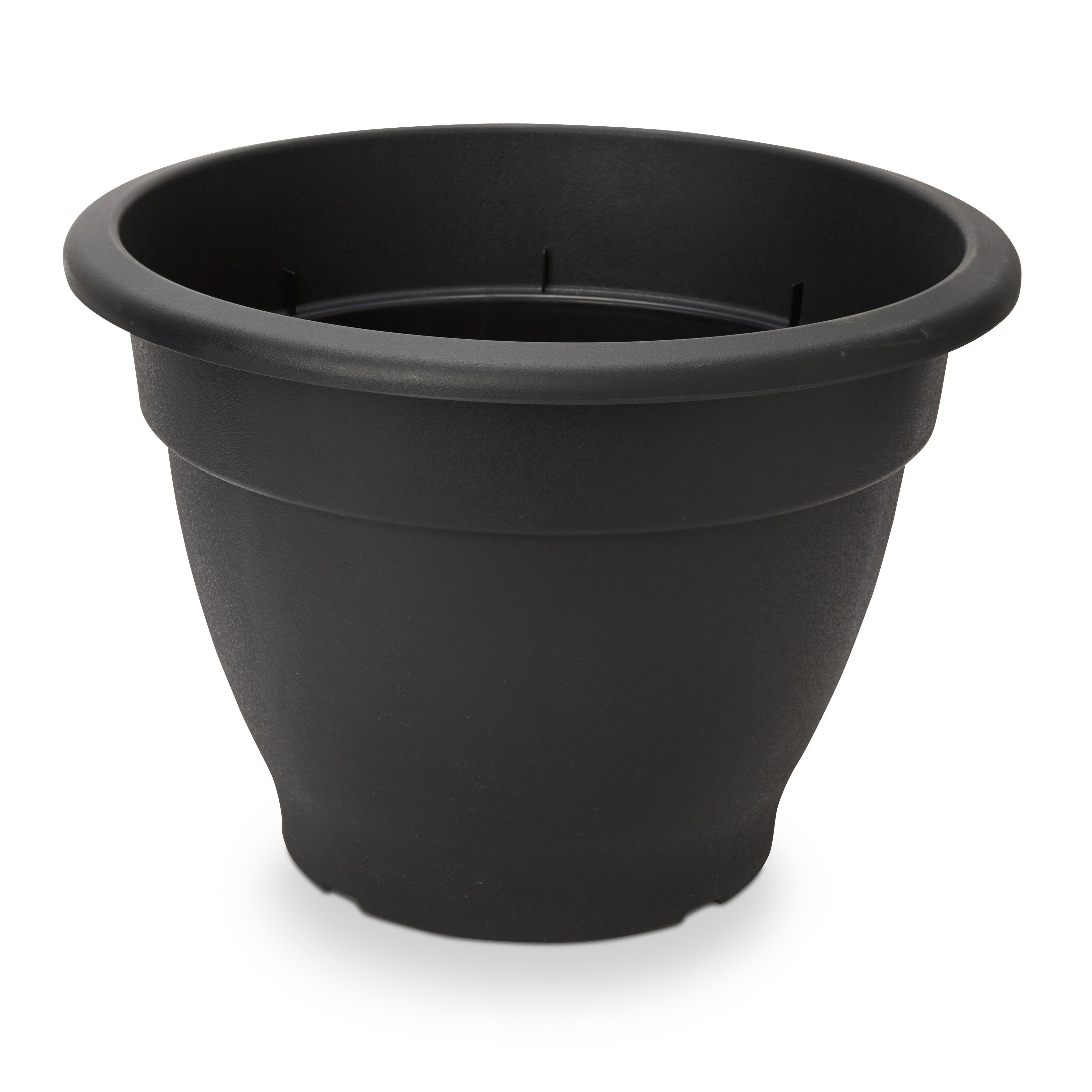 Blooma Florus Black Plastic Bell Circular Plant pot (Dia)46cm | Tradepoint