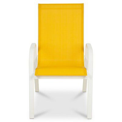 Blooma Janeiro Metal Yellow Chair | Tradepoint