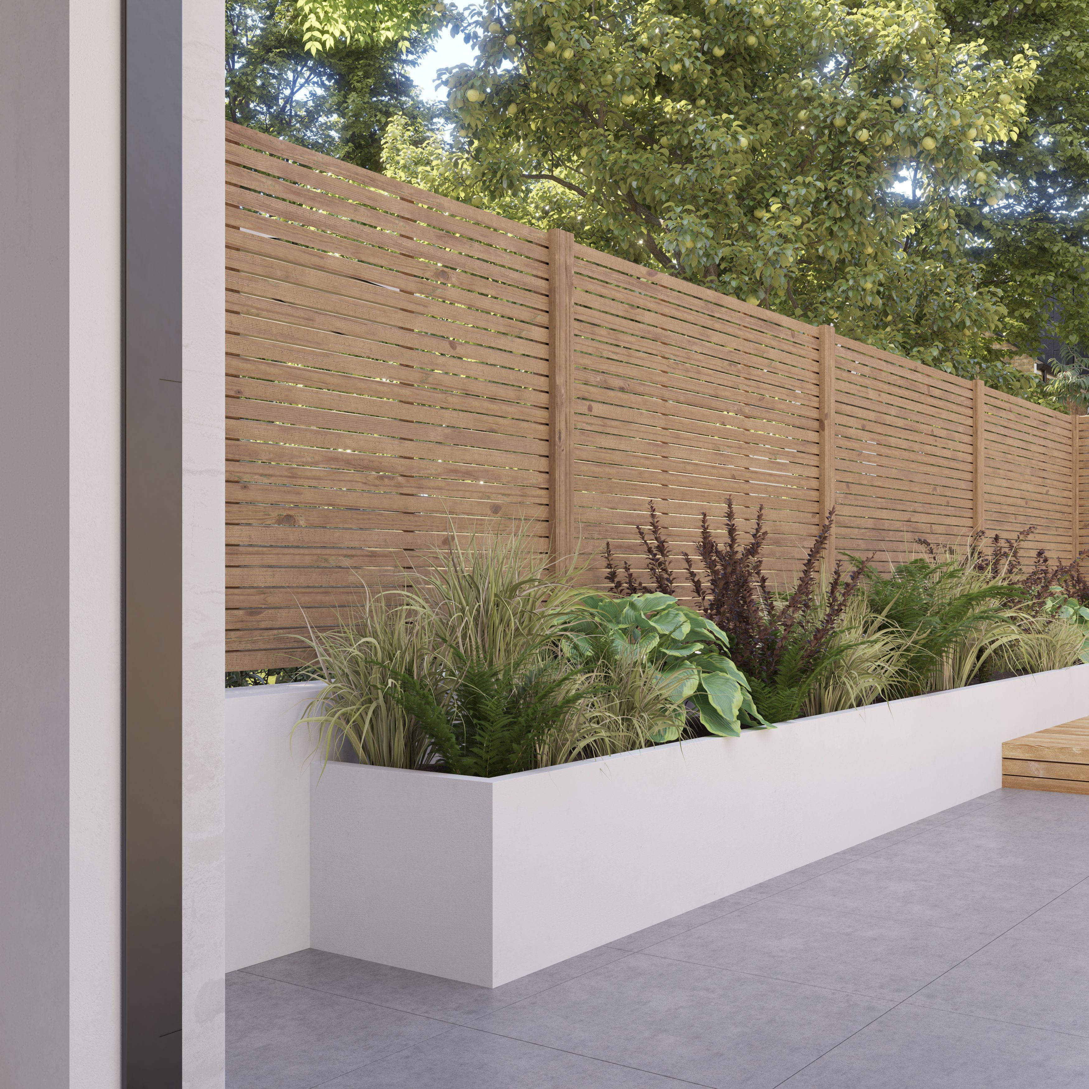 Blooma Lemhi Steel Post base (W)150mm