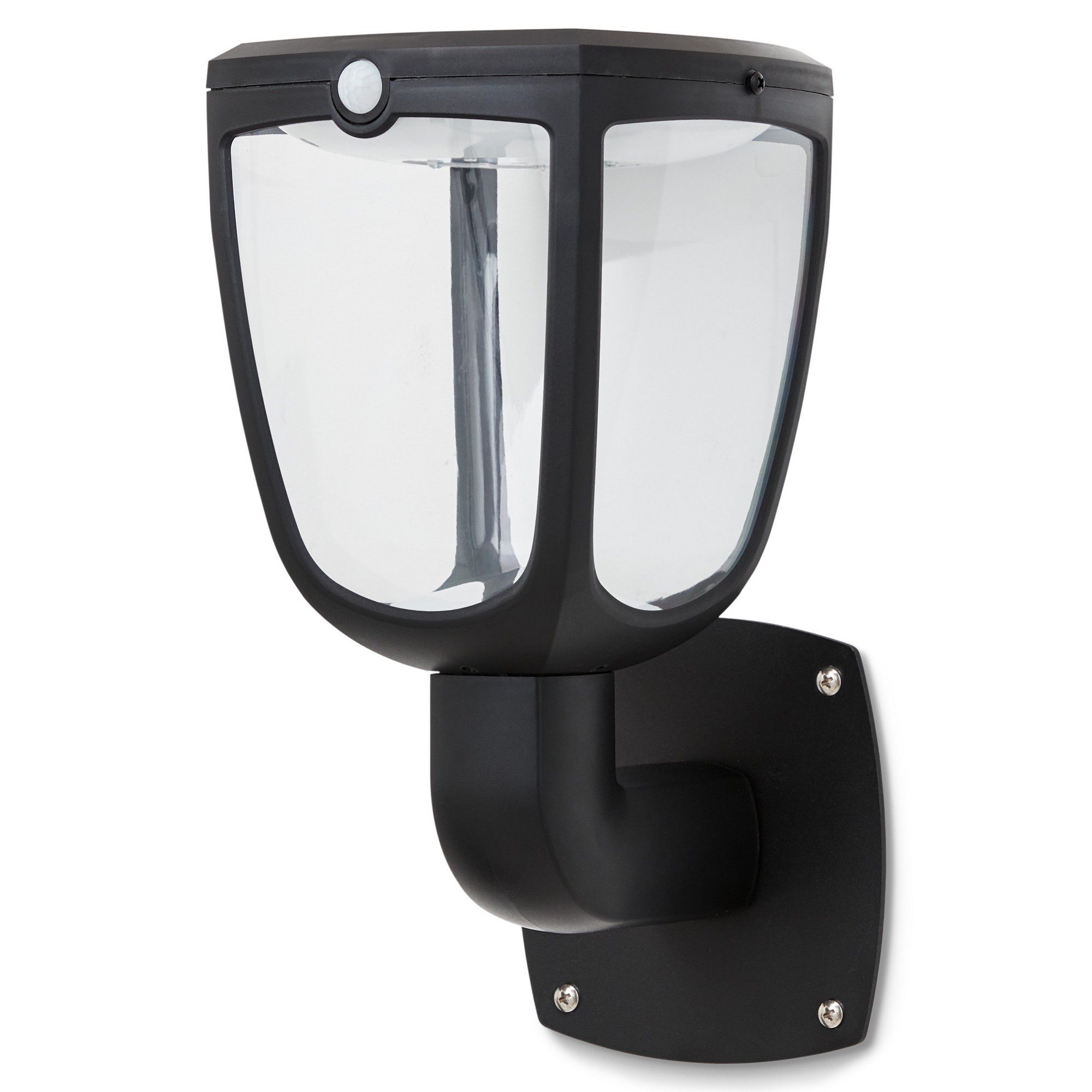 Blooma Seldovia Lantern Non-adjustable Matt Black Solar-powered ...
