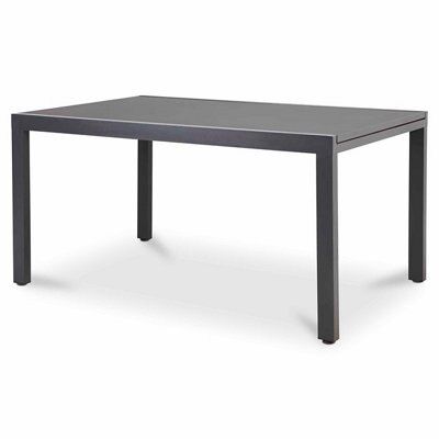 Blooma Sumatra Black Metal 8 seater Extendable Table | Tradepoint