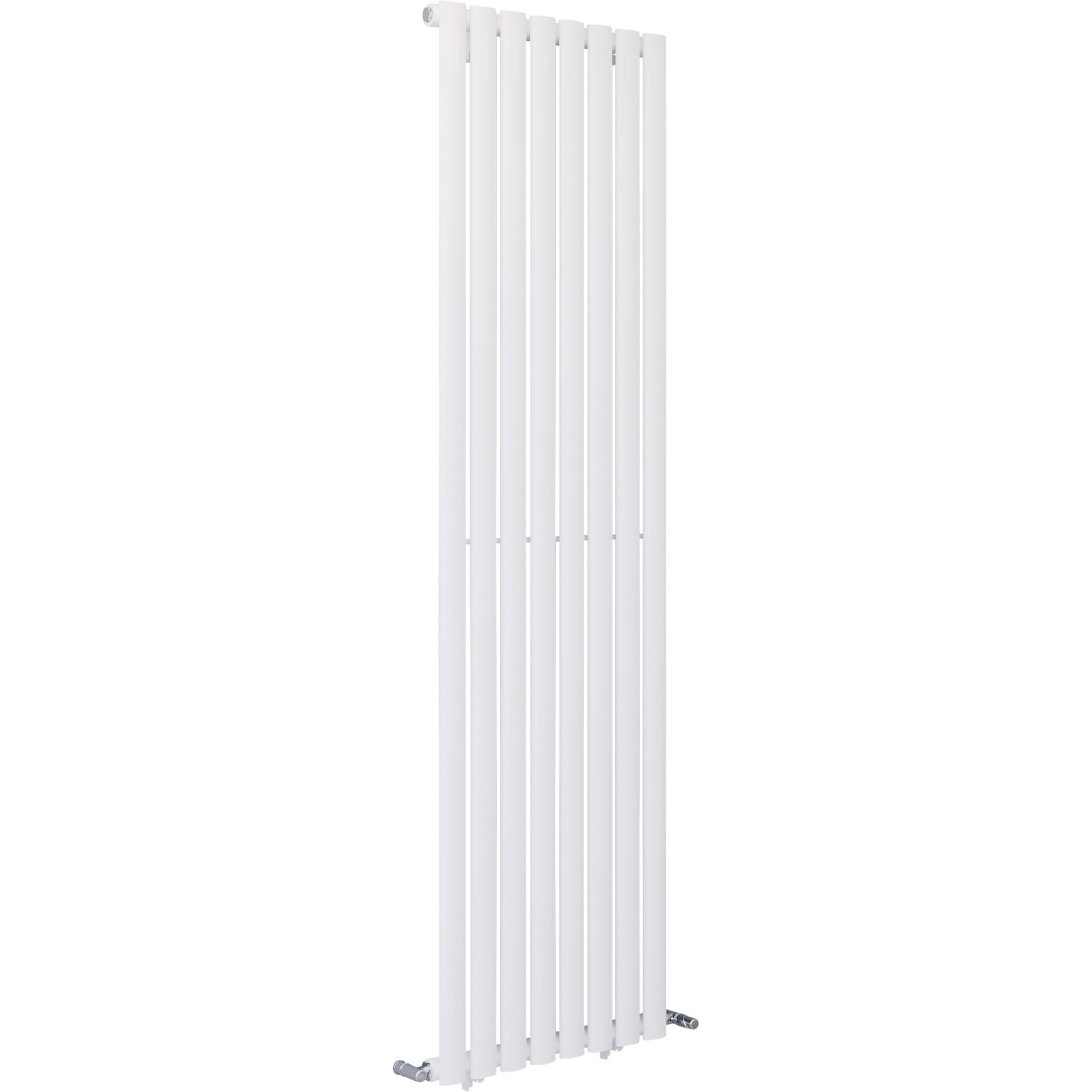Blyss Wickham White Vertical Designer Radiator, (W)480mm x (H)1800mm ...