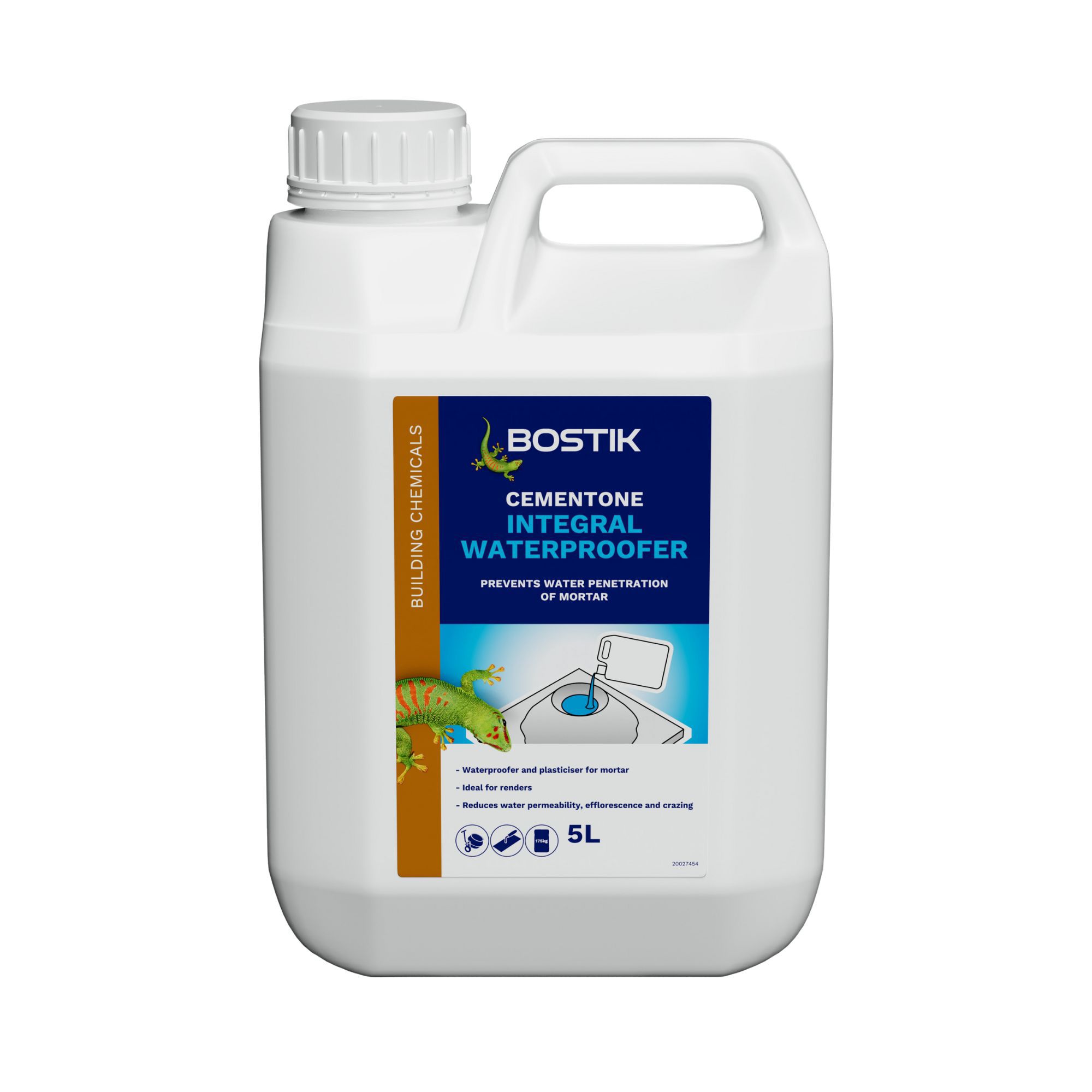 Bostik Cementone Yellow Waterproofing & air entraining admixture, Jerry ...