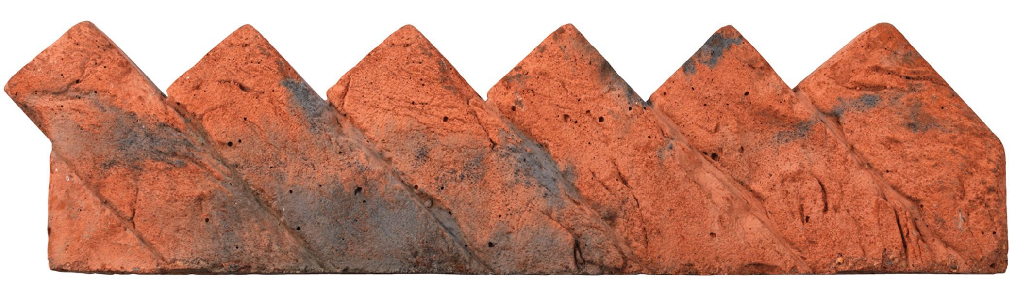 Bradstone Sawtooth Traditional Single sided Brindle red Paving edging ...