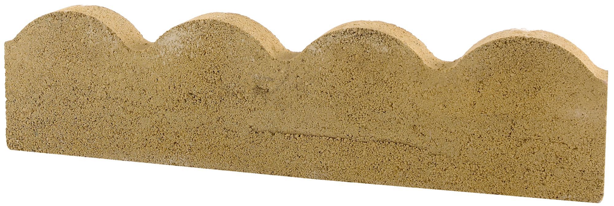 Bradstone Traditional Scalloped Buff Paving edging (H)150mm (T)50mm