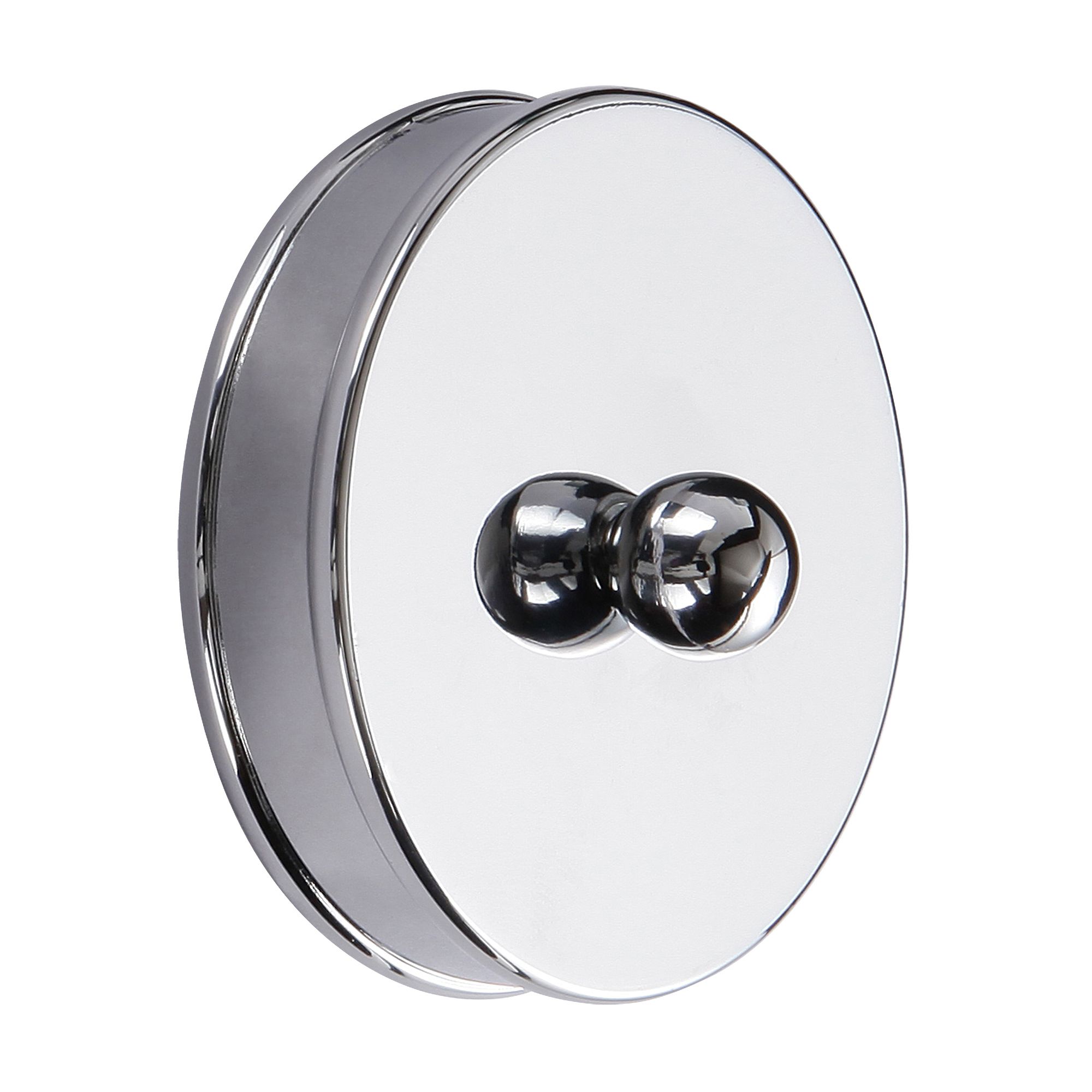 Cheshire Mouldings Round Polished Silver Chrome effect Metal Chrome ...