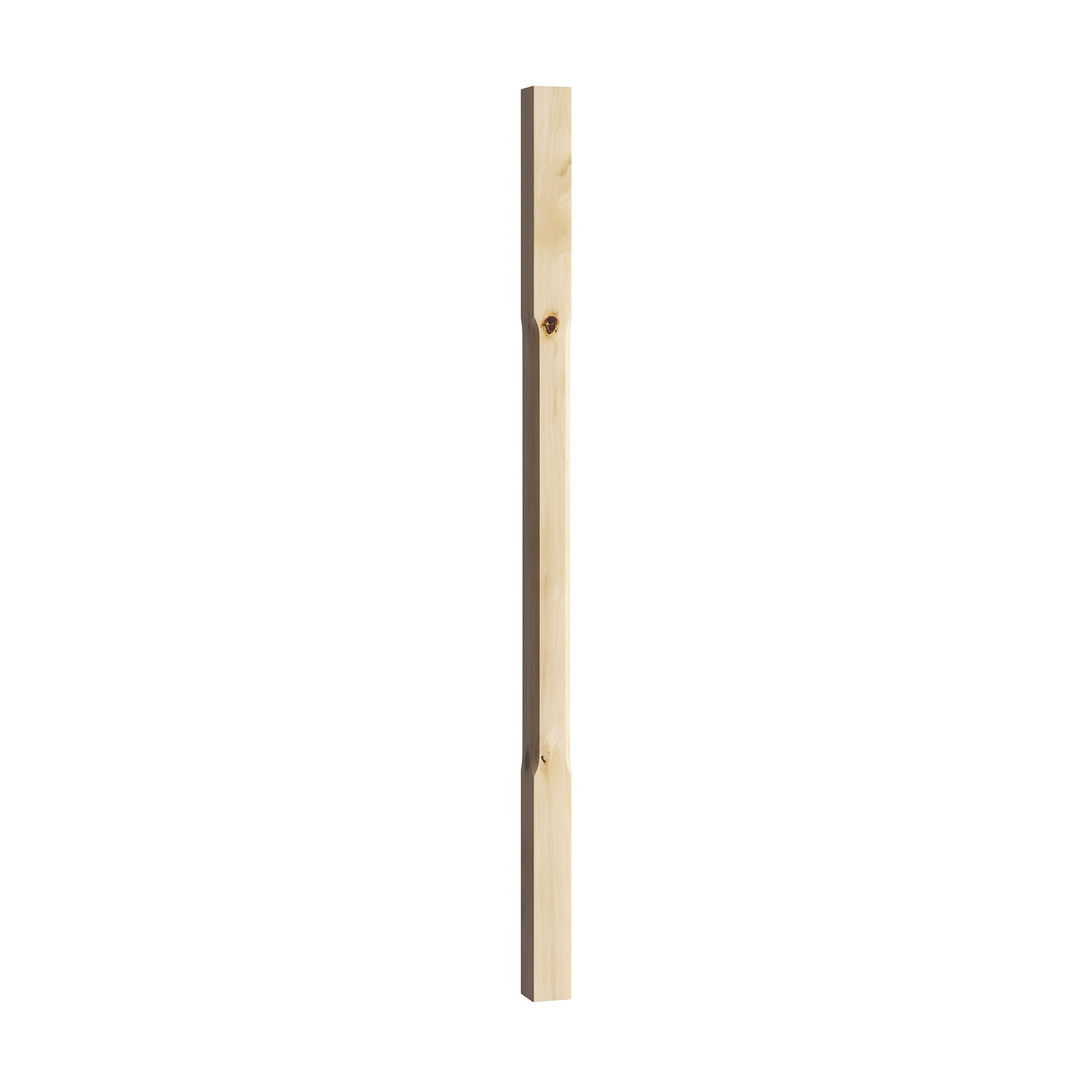 Cheshire Mouldings Stop chamfer Natural Pine Spindle (H)41mm (W)41mm