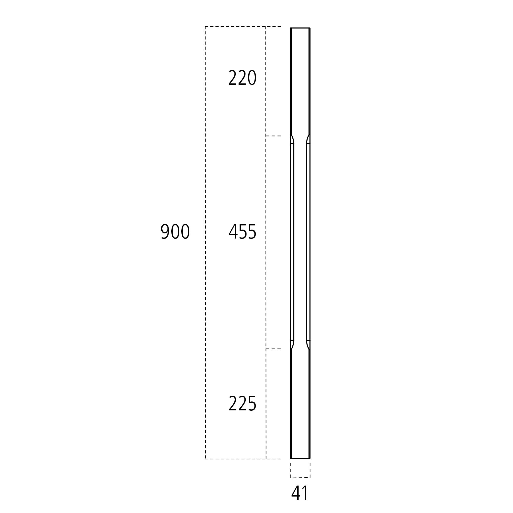 Cheshire Mouldings Stop chamfer Natural Pine Spindle (H)41mm (W)41mm