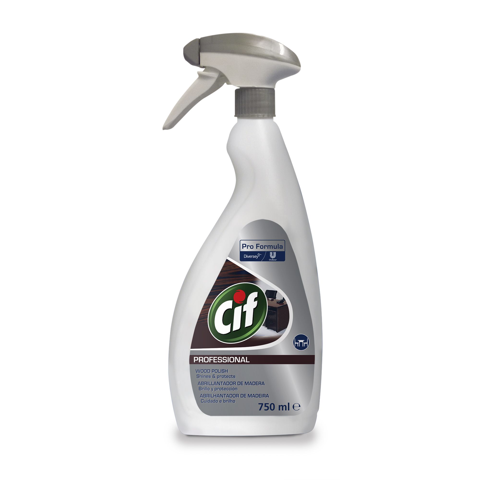 Cif Professional Wood polish, 750ml Trigger spray bottle