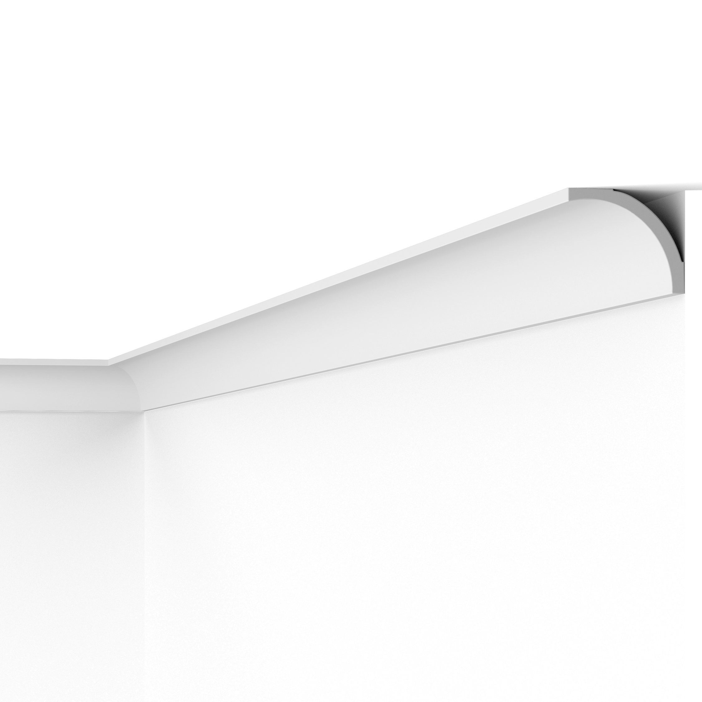 Classic C-shaped Polystyrene Coving (L)1.22m (W)100mm | Tradepoint
