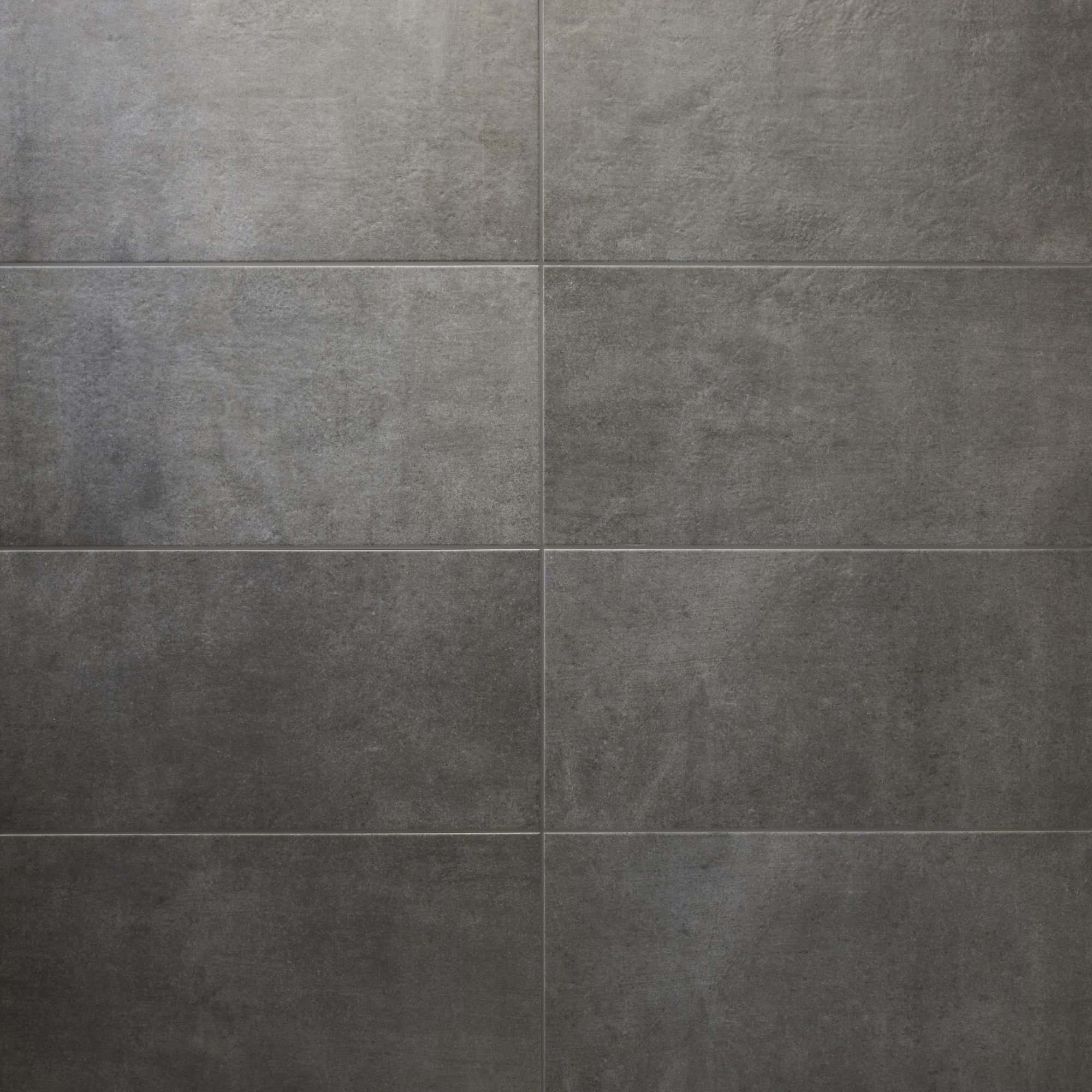Colours Structured Grey Matt Concrete effect Textured Porcelain Indoor ...