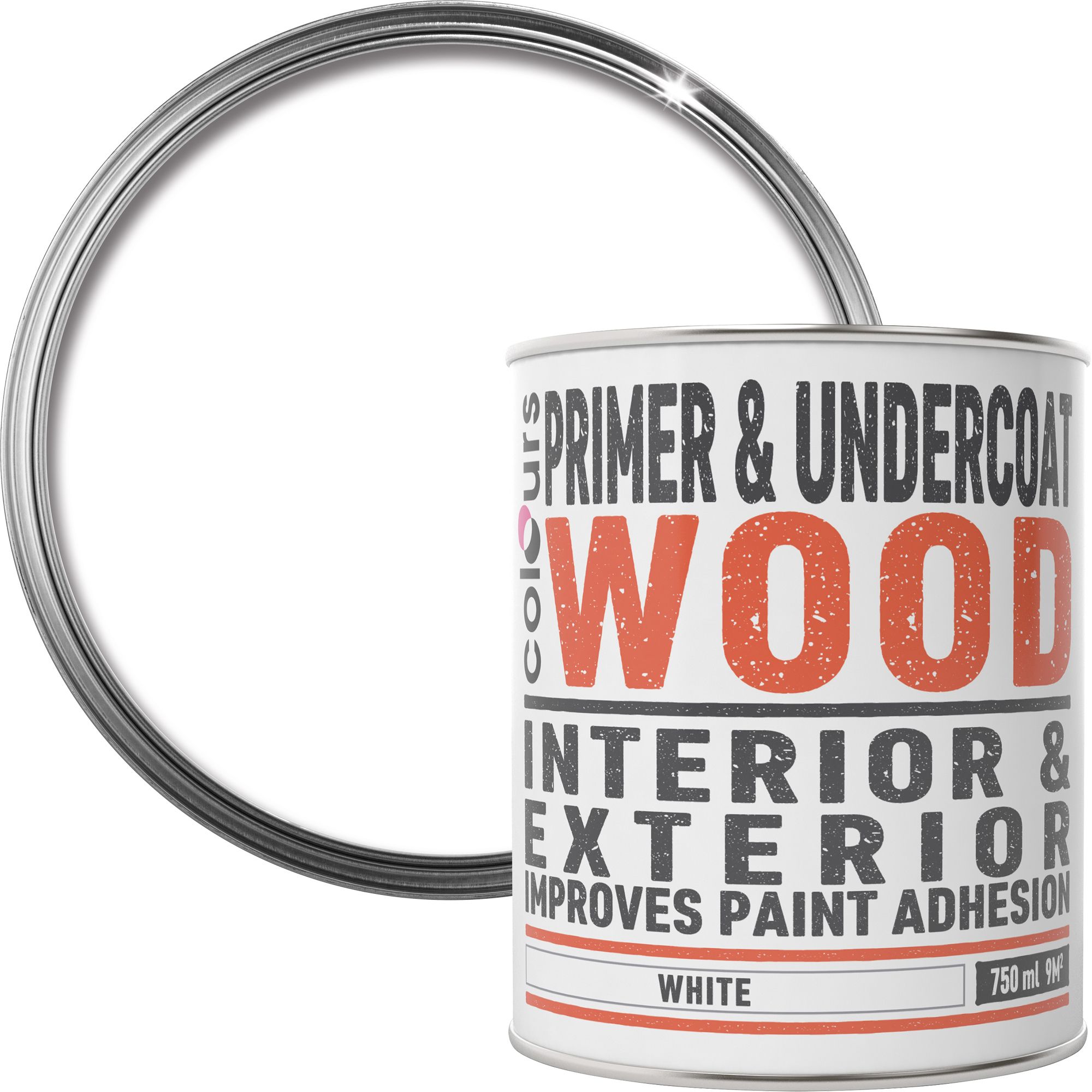 Colours Wood White Wood Primer & undercoat, 750ml | Tradepoint
