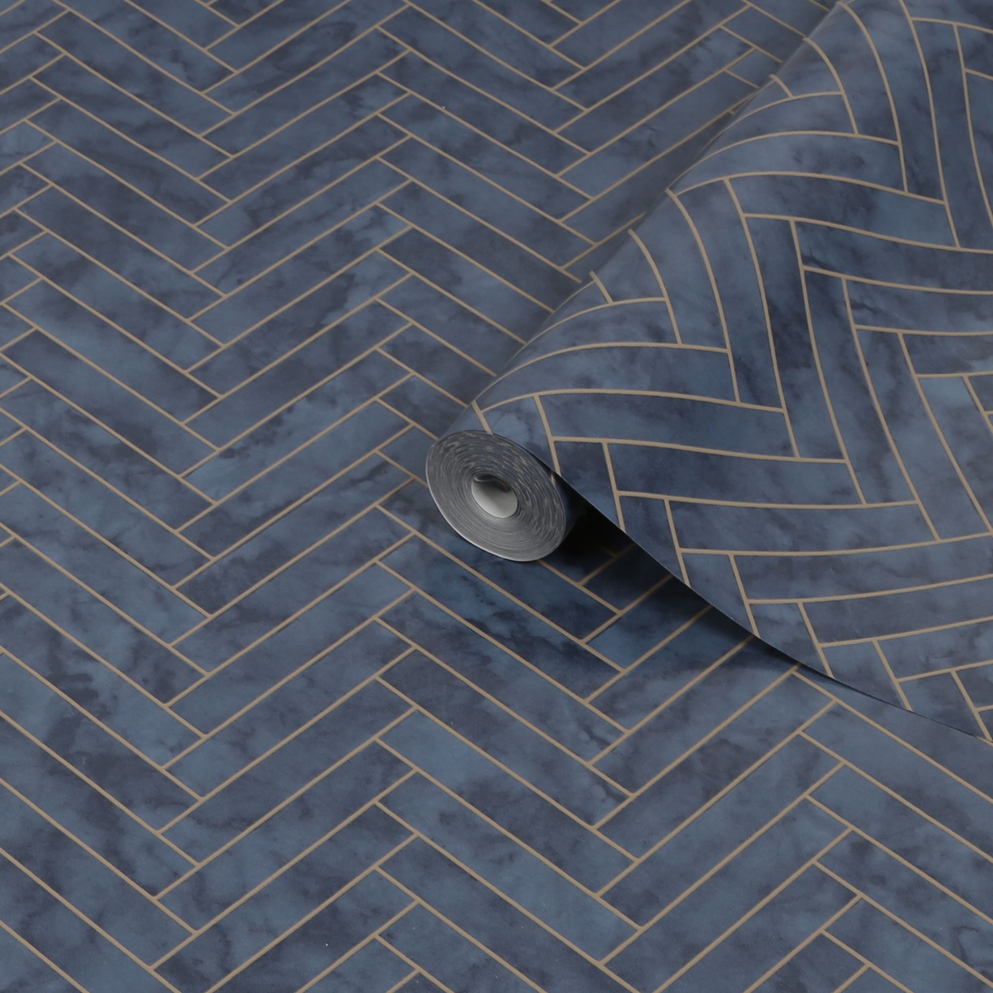 Navy Gray Chevron Background