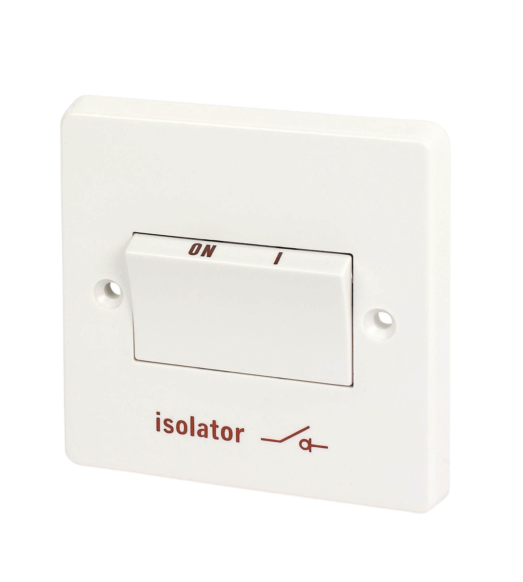 Crabtree 6A Raised rounded Control switch