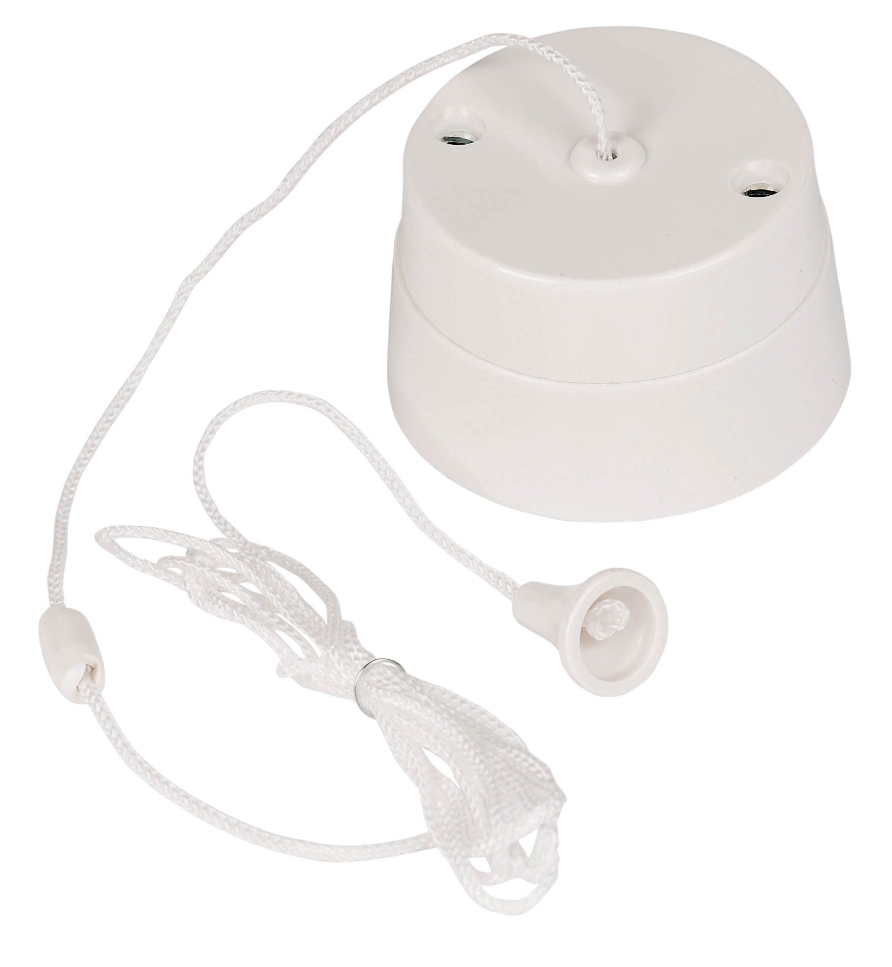 Crabtree White 6A 2 way Pull cord Switch
