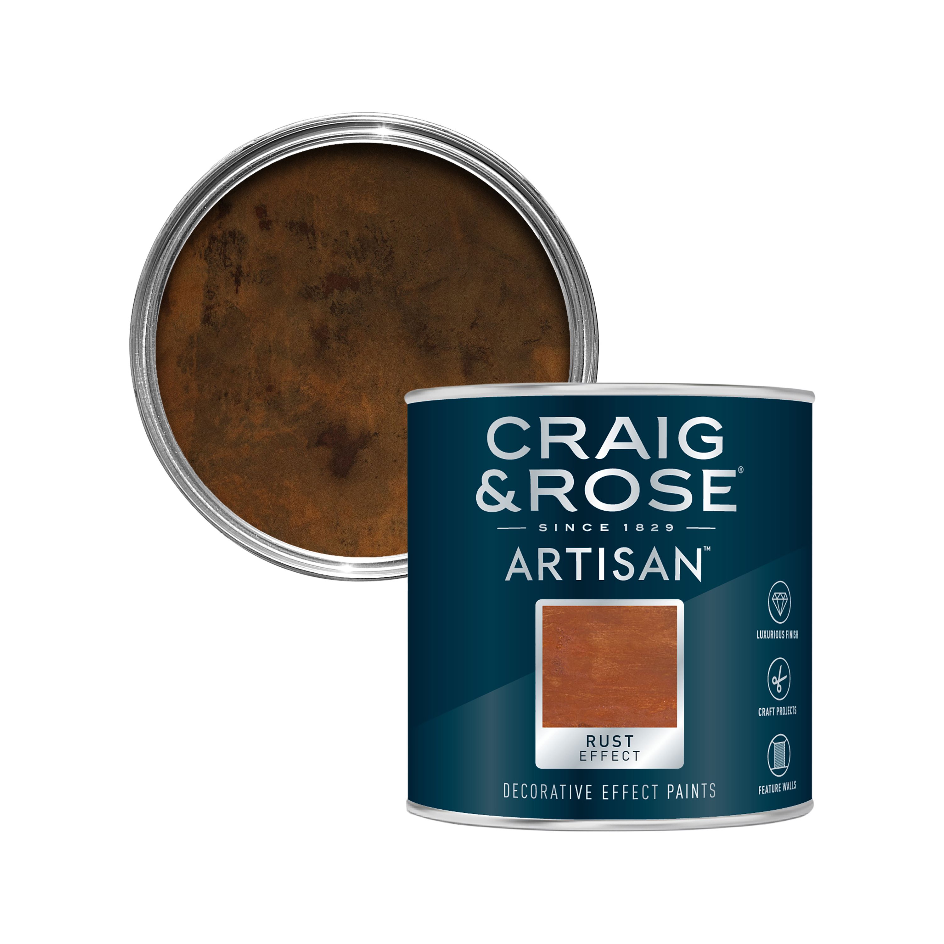 Craig & Rose Artisan Rust Textured effect Matt Topcoat Special effect ...