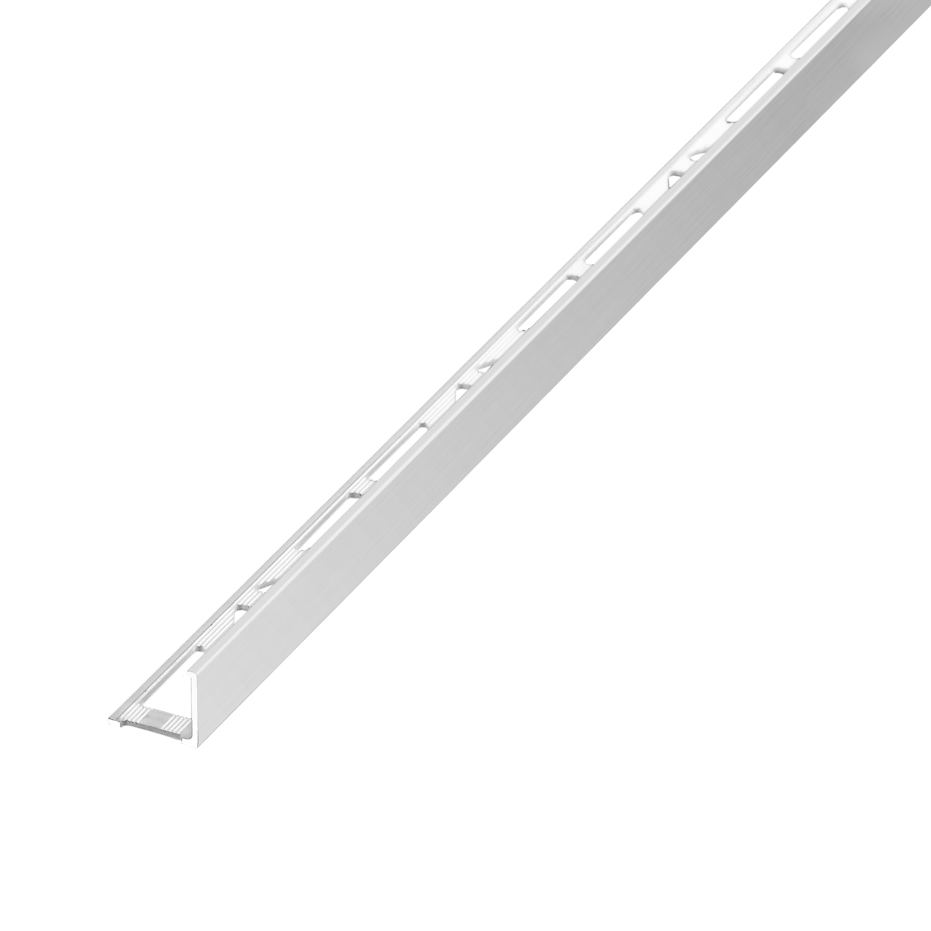 Diall 12.5mm Straight Aluminium External edge tile trim | Tradepoint