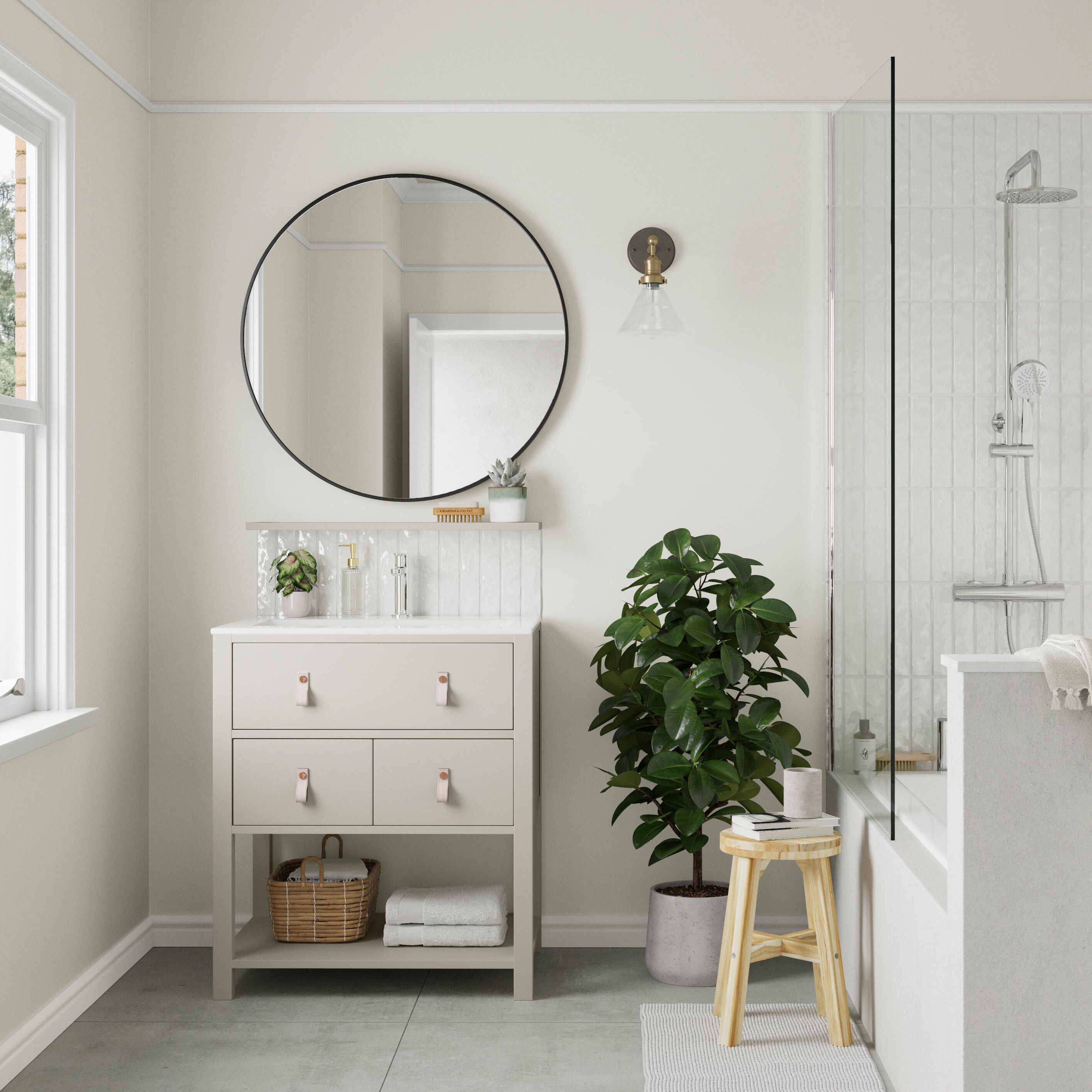 Dulux Easycare Kitchen Jasmine white Matt Emulsion paint, 30ml