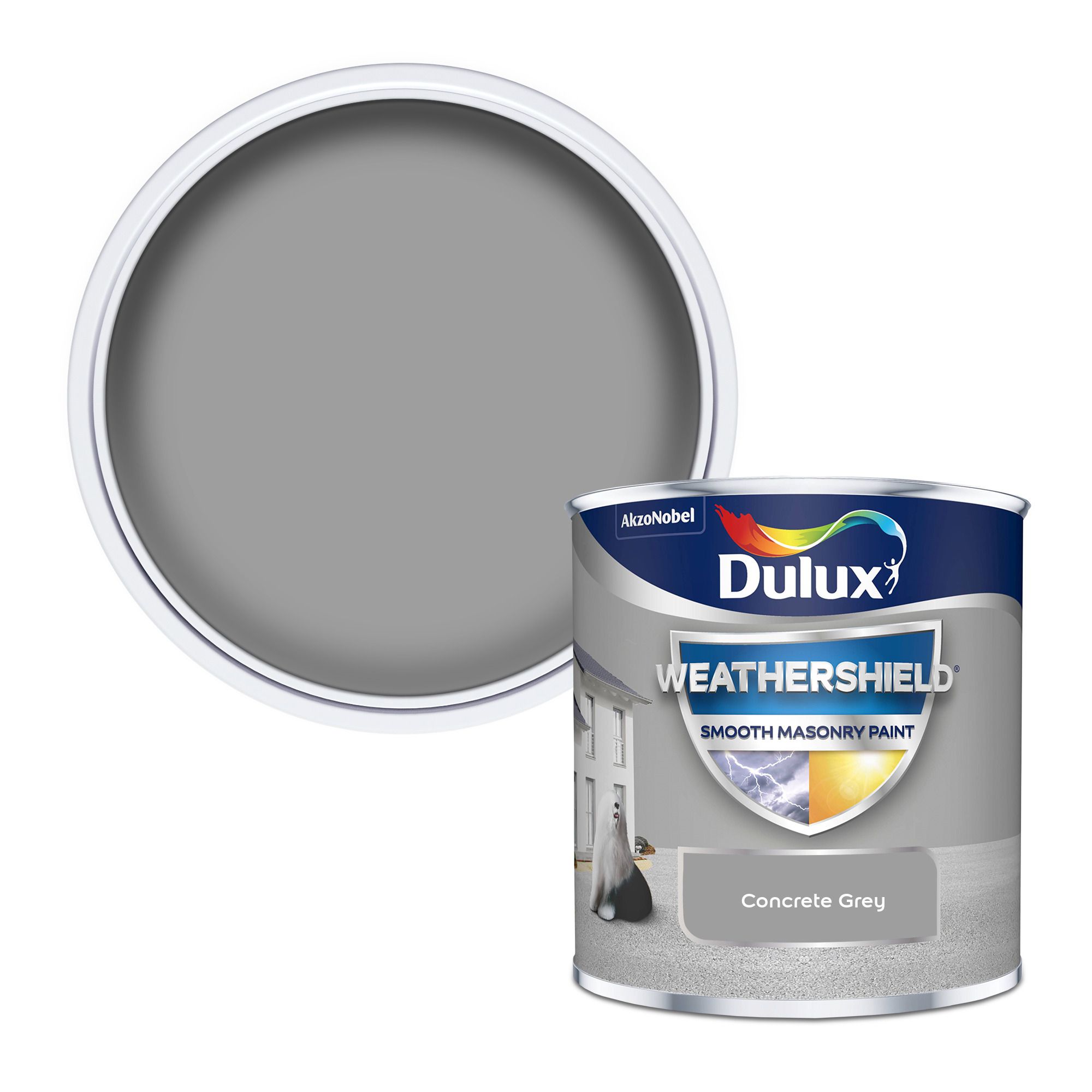 Dulux weathershield concrete grey store