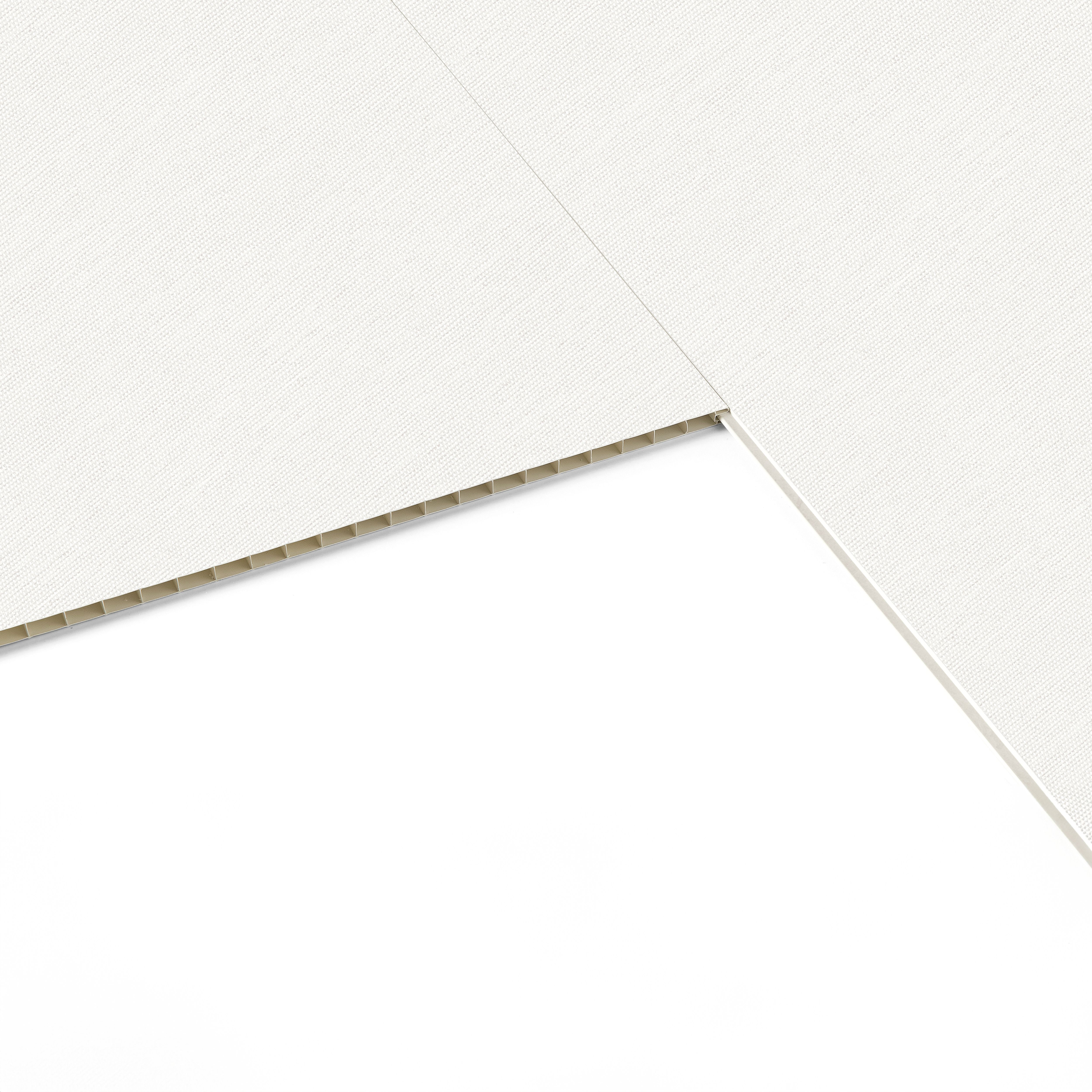 Dumaplast Dumapan Grey Linen effect Plastic Decorative wall panel (H ...