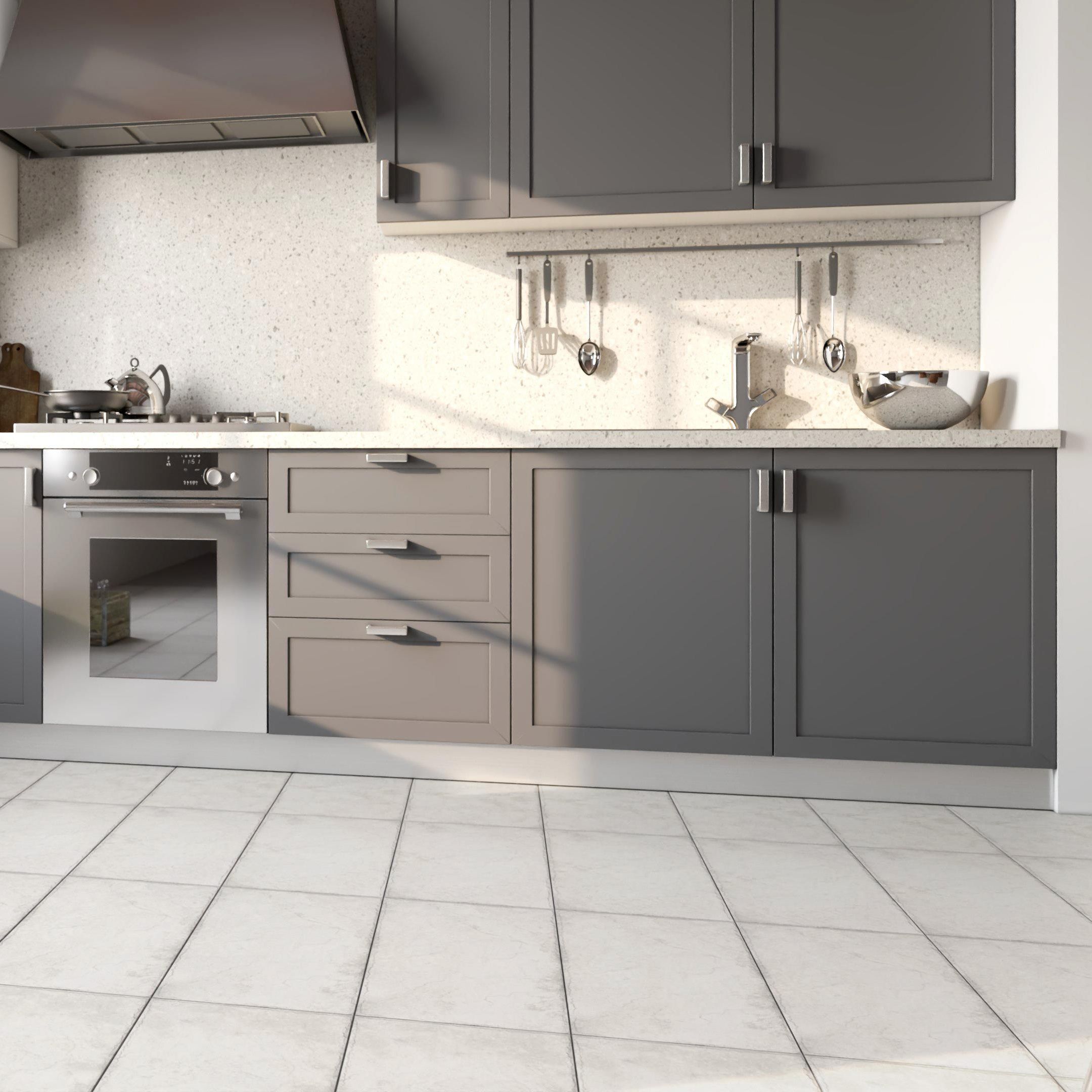 Duratile Designs Storm Grey Matt Cement Stone effect Porcelain Indoor ...