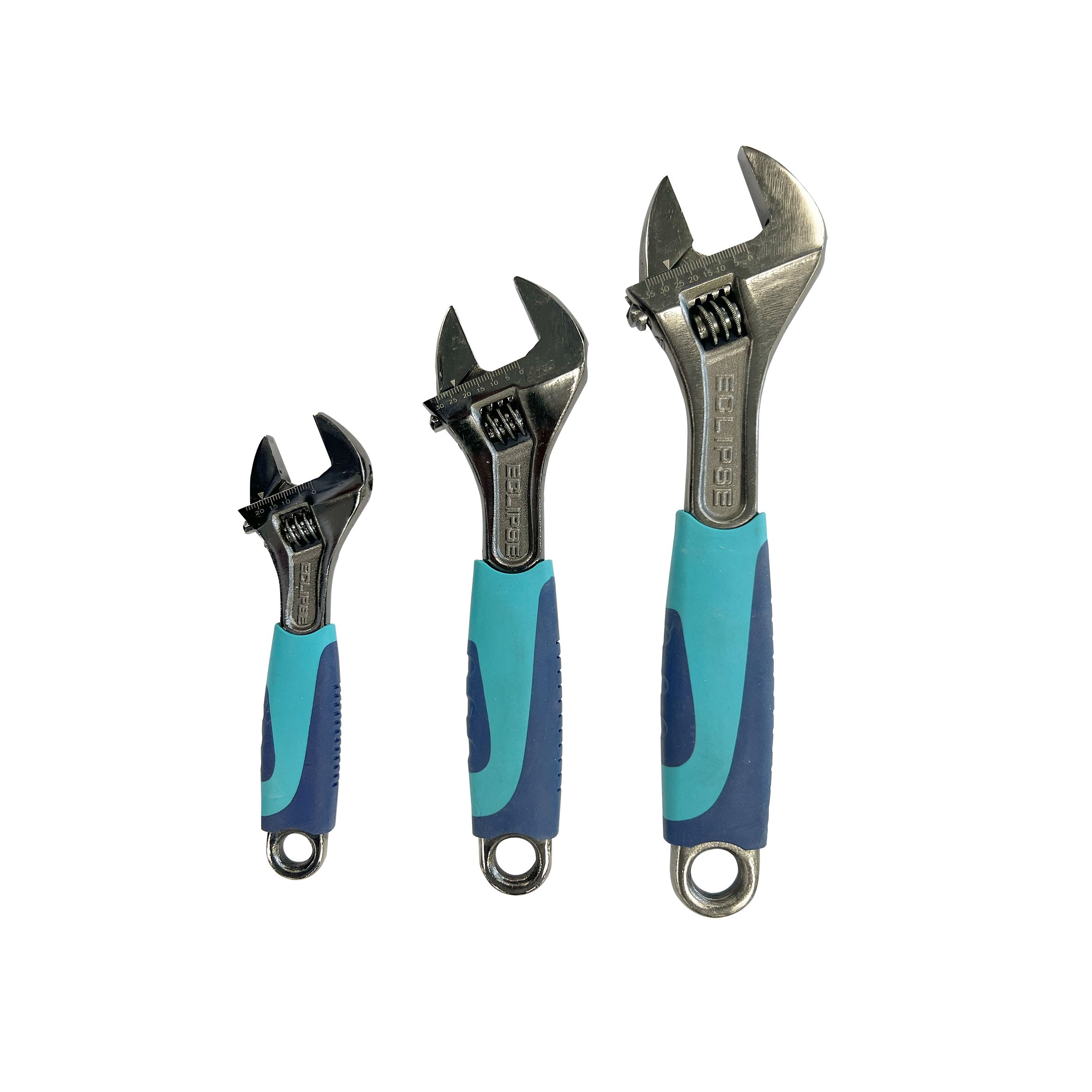 Eclipse Professional Tools 3 piece Adjustable wrench set