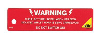 Electrical isolation Safety sign | Tradepoint