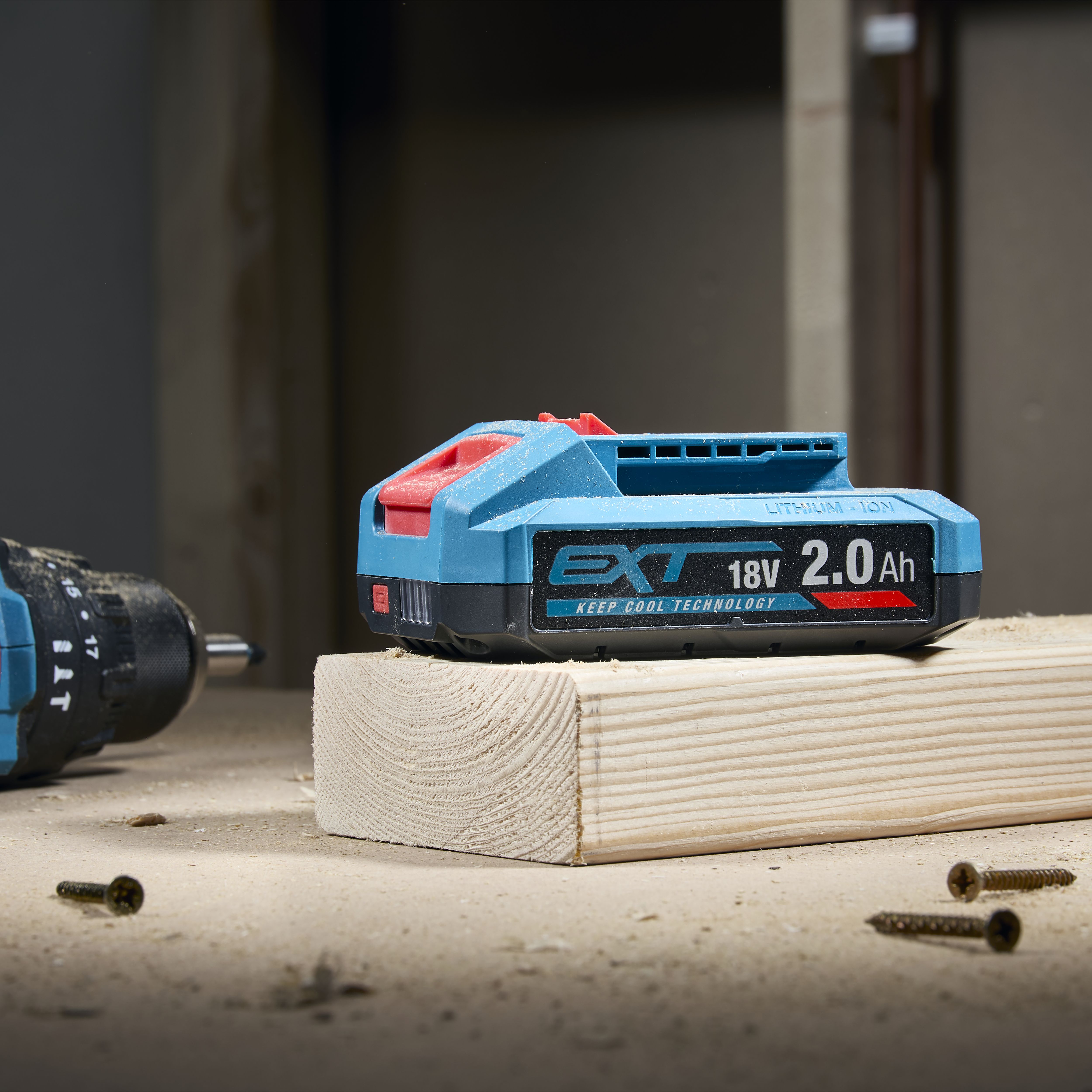 Erbauer 18V 2Ah Li-ion EXT keep cool Power tool battery - ERI1098BAT