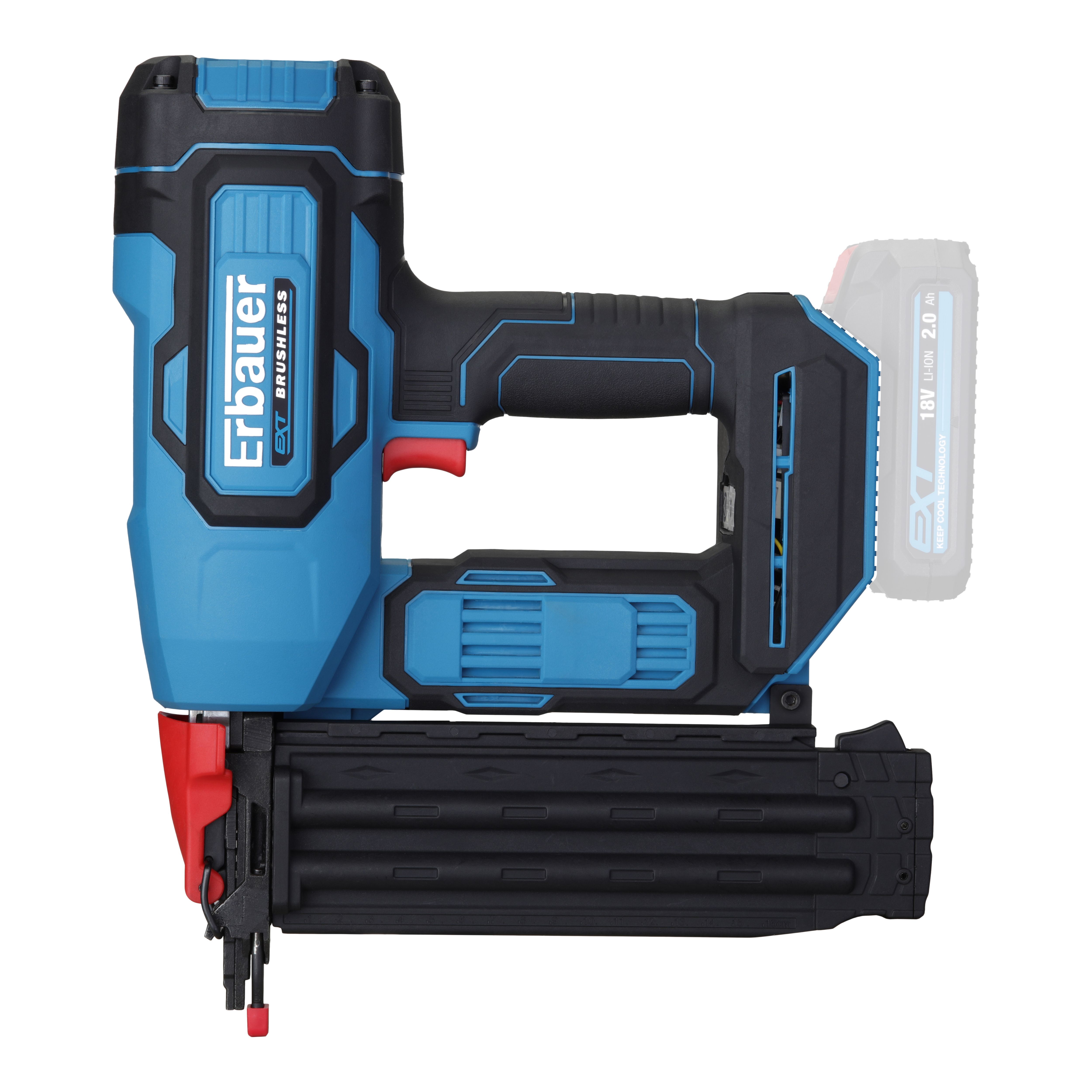 Erbauer 55mm 18V Li-ion EXT Cordless Nail gun (Bare Tool) | Tradepoint
