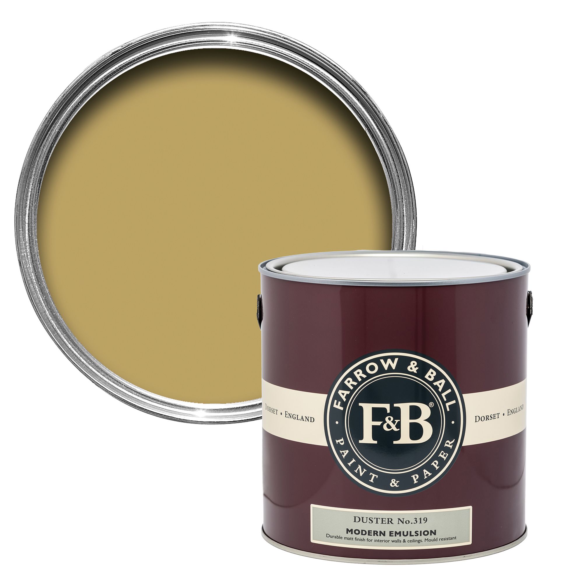 Farrow & Ball Modern Duster No.319 Matt Wall & ceiling Emulsion paint, 2.5L