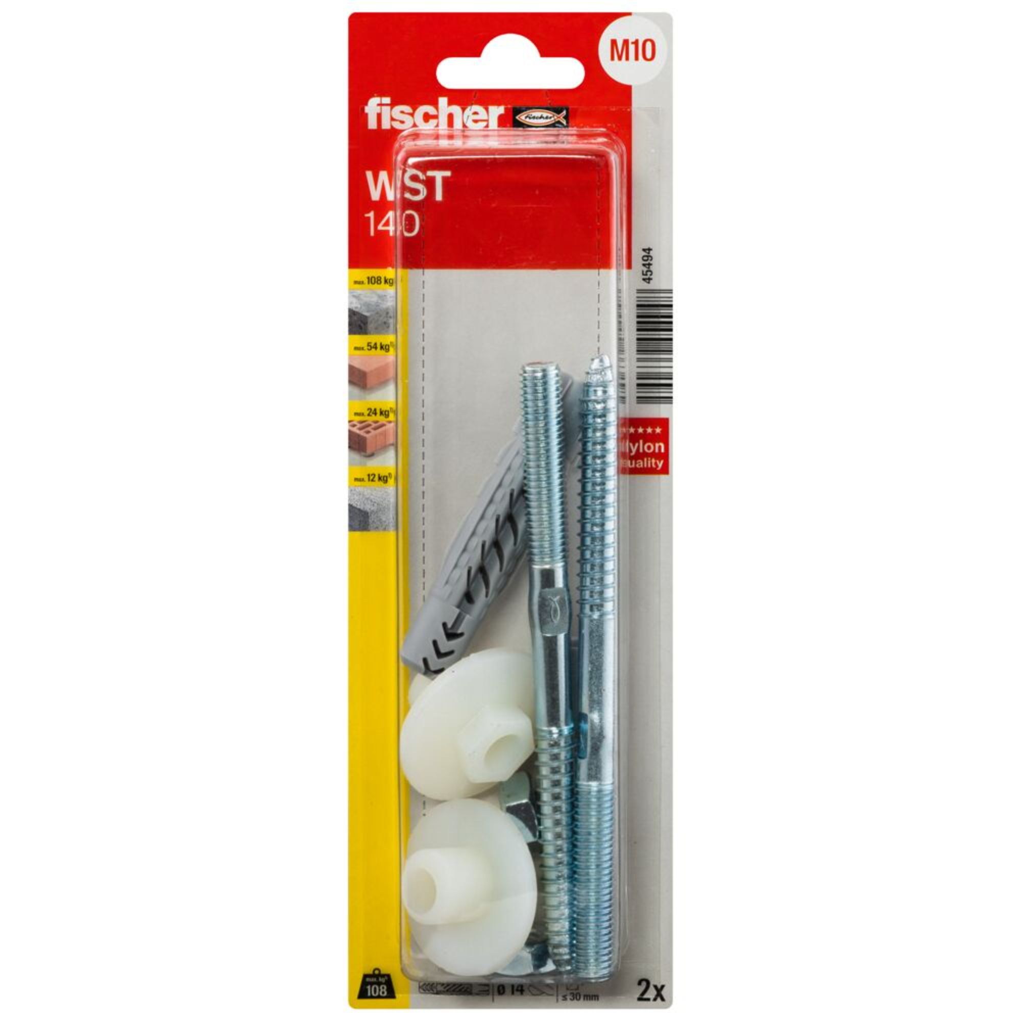 Fischer 8 piece Basin fixing kit