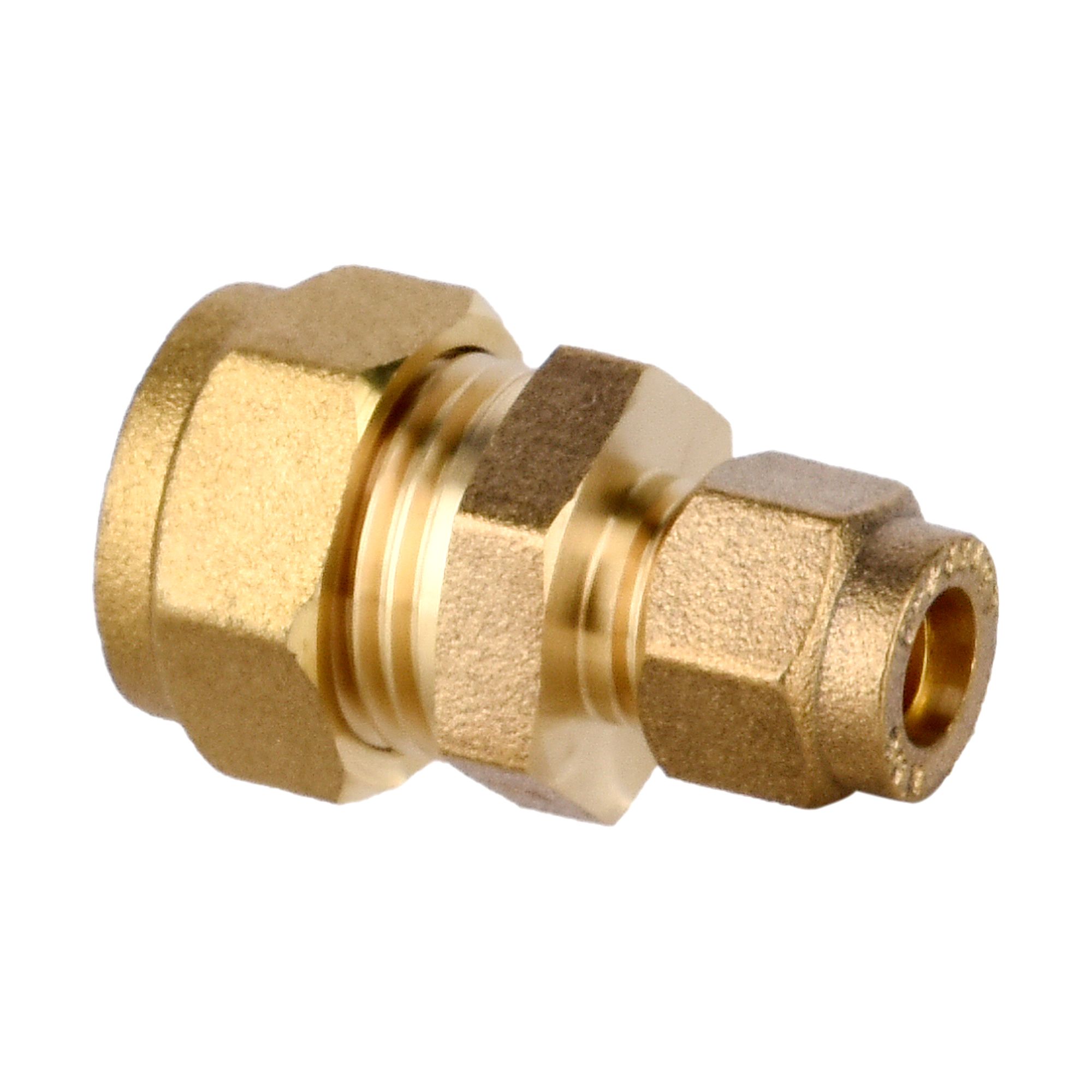 Flomasta Compression fitting Compression Straight Reducing Coupler (Dia)15mm (Dia)8mm 15mm ...