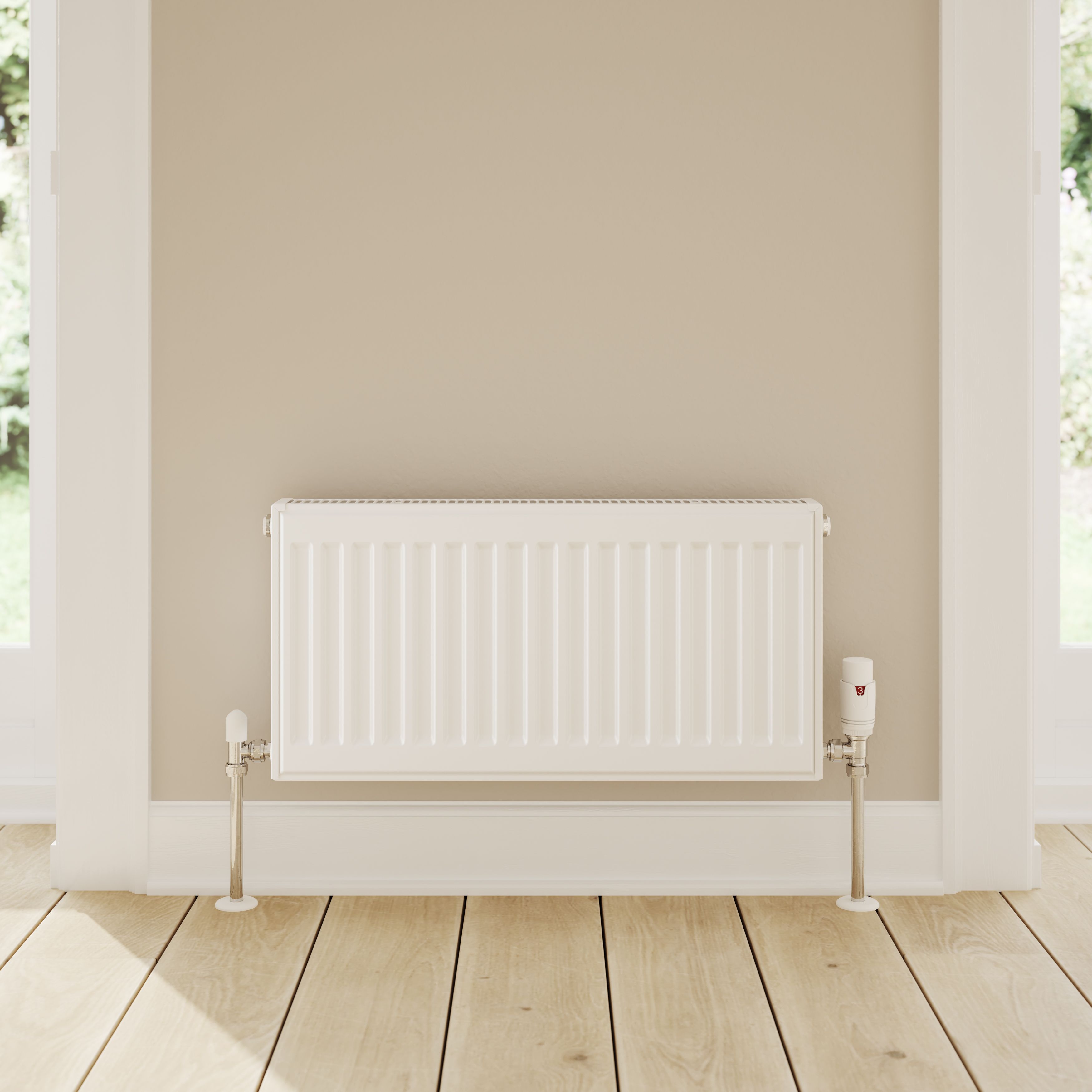 Flomasta White Type 11 Single Panel Radiator, (W)600mm x (H)300mm