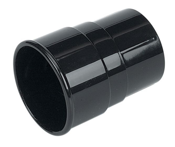 FloPlast Black Round Gutter socket (L)78mm (Dia)68mm | Tradepoint