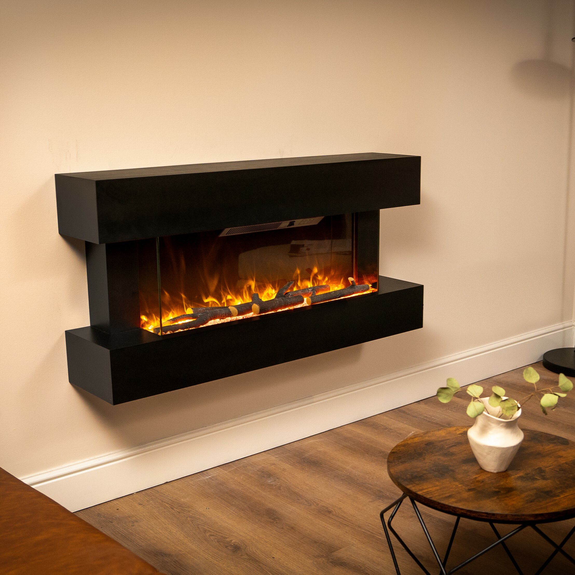 Focal Point Ashford Black Metal & wood Freestanding & wall-mounted ...