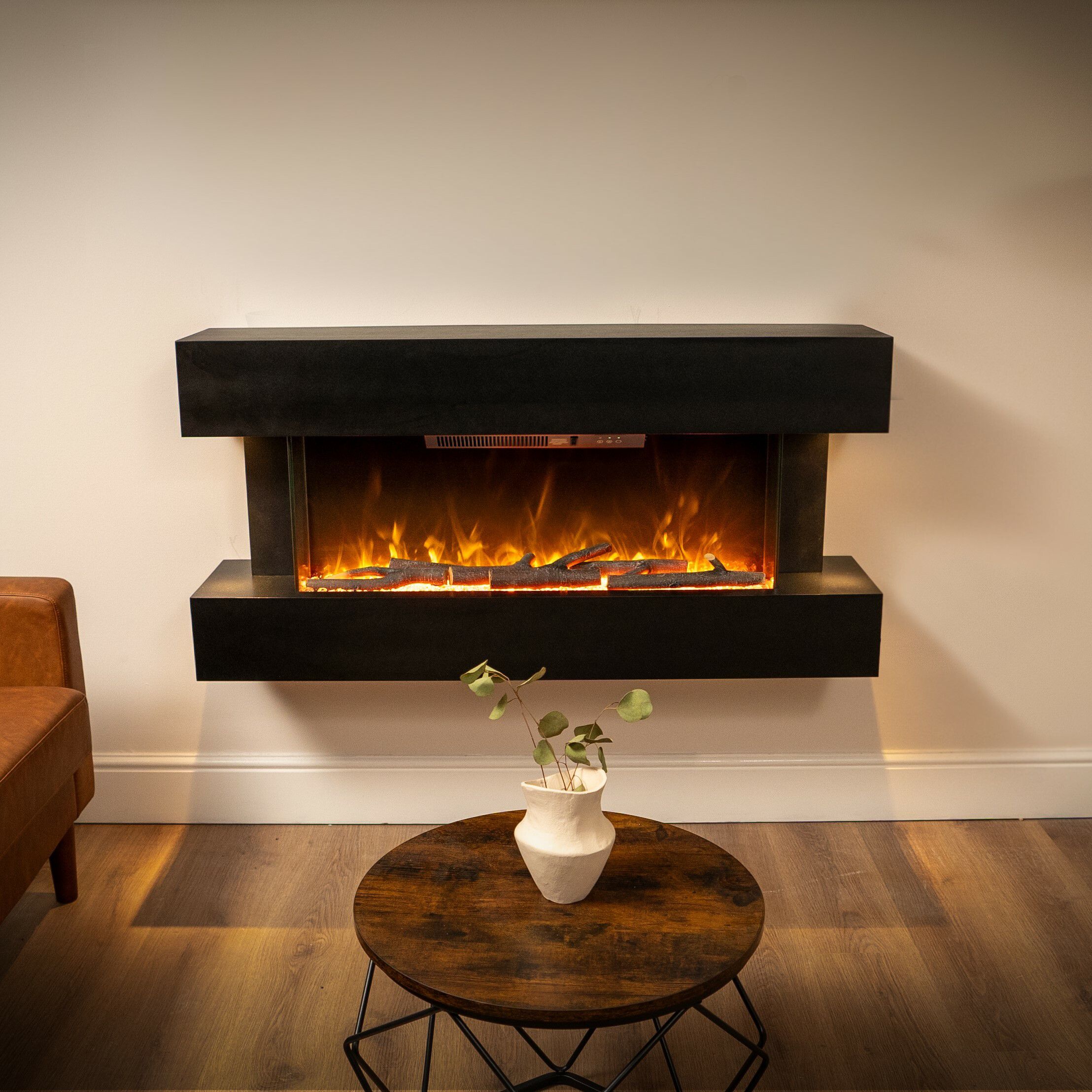 Focal Point Ashford Black Metal & wood Freestanding & wall-mounted ...