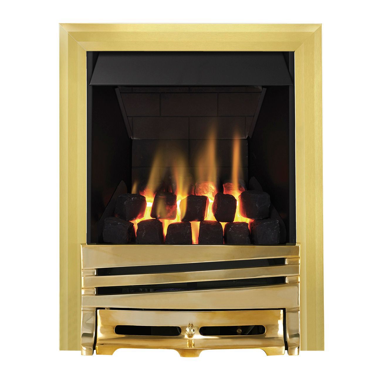 Focal Point Horizon multi flue Brass effect Remote controlled Gas Fire