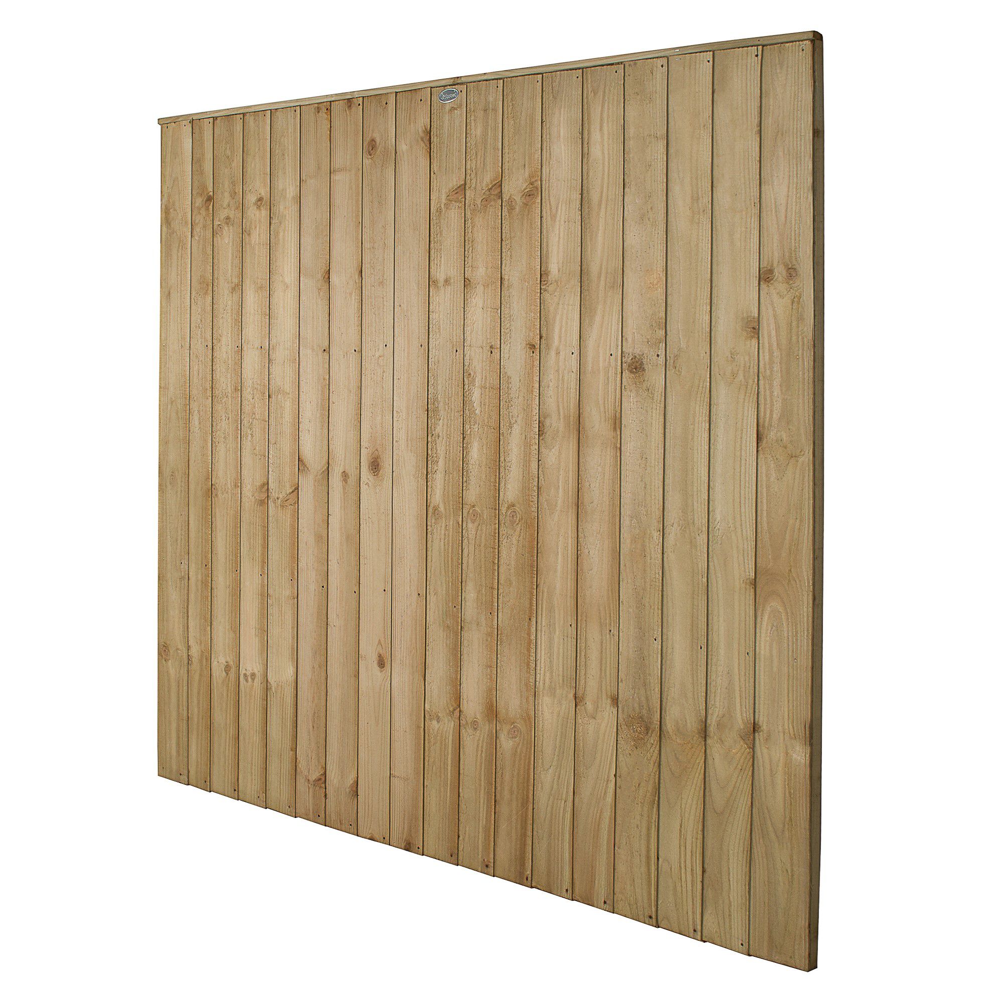 Forest Garden Traditional Closeboard Pressure treated 6ft Timber Fence ...
