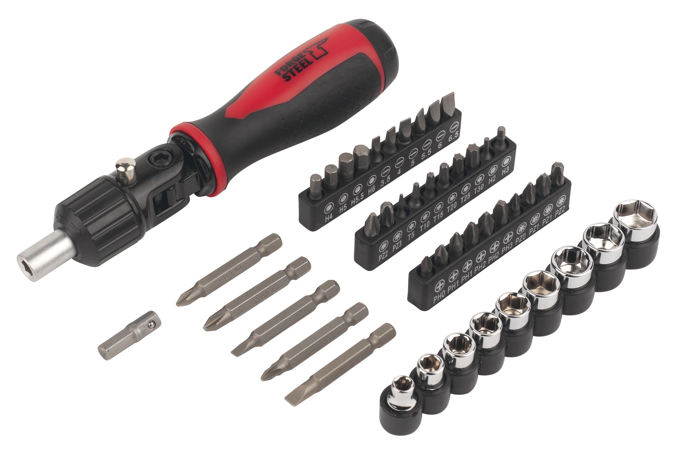 Forge Steel Mixed Screwdriver bits (L)240mm