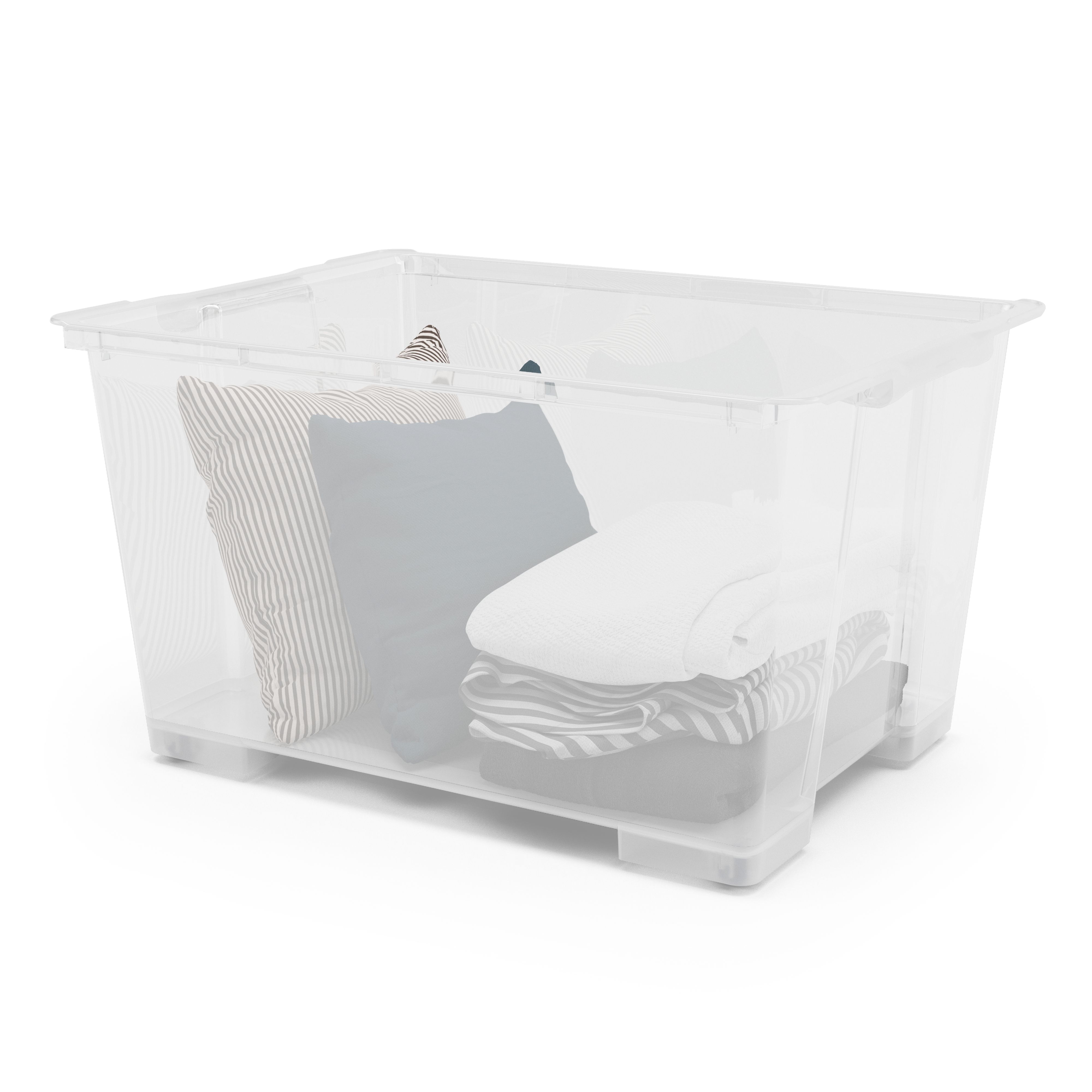 Form Kaze Clear 138L XXXL Plastic Stackable Storage box | Tradepoint
