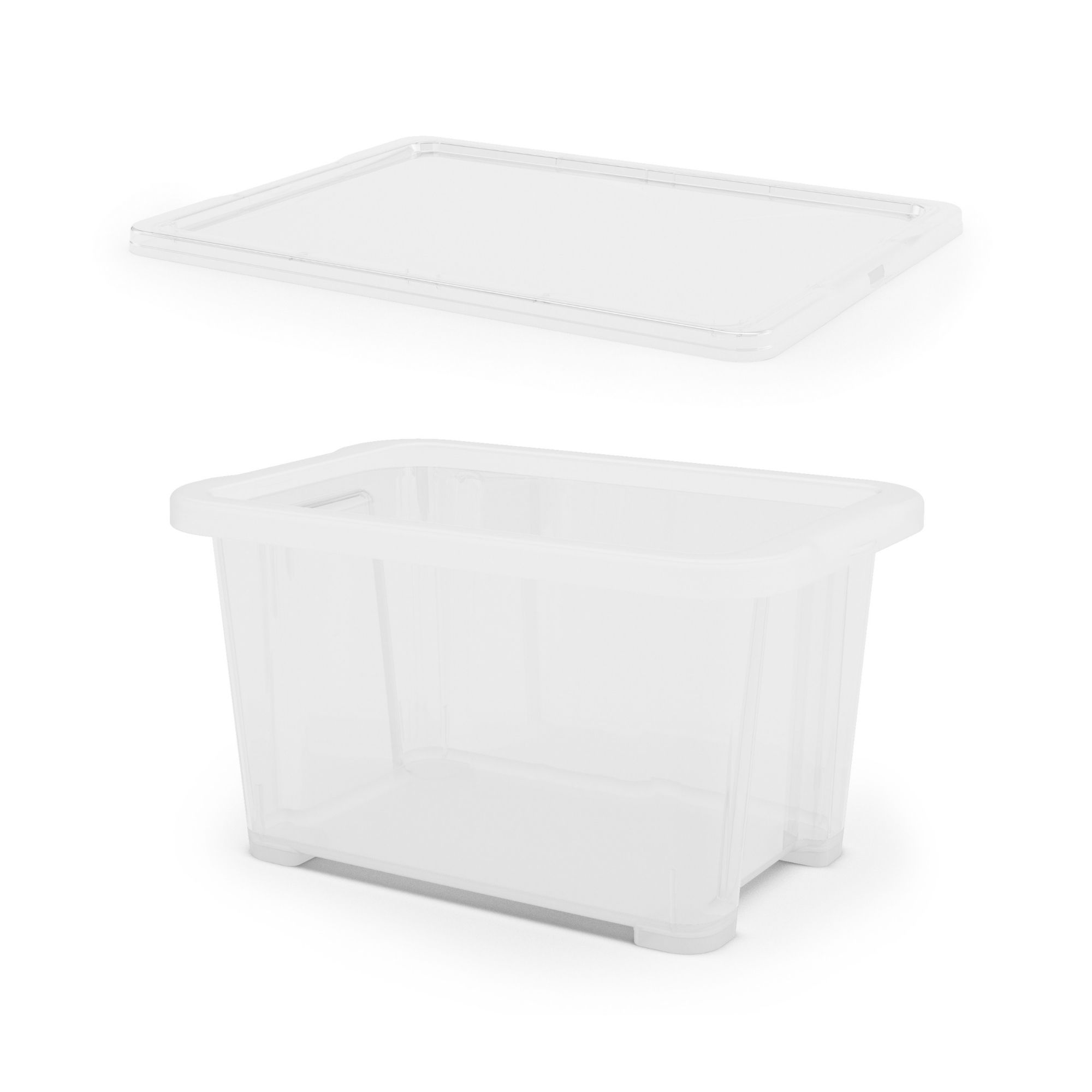 Form Kaze Clear 1L XXXS Plastic Stackable Storage box & Lid | Tradepoint