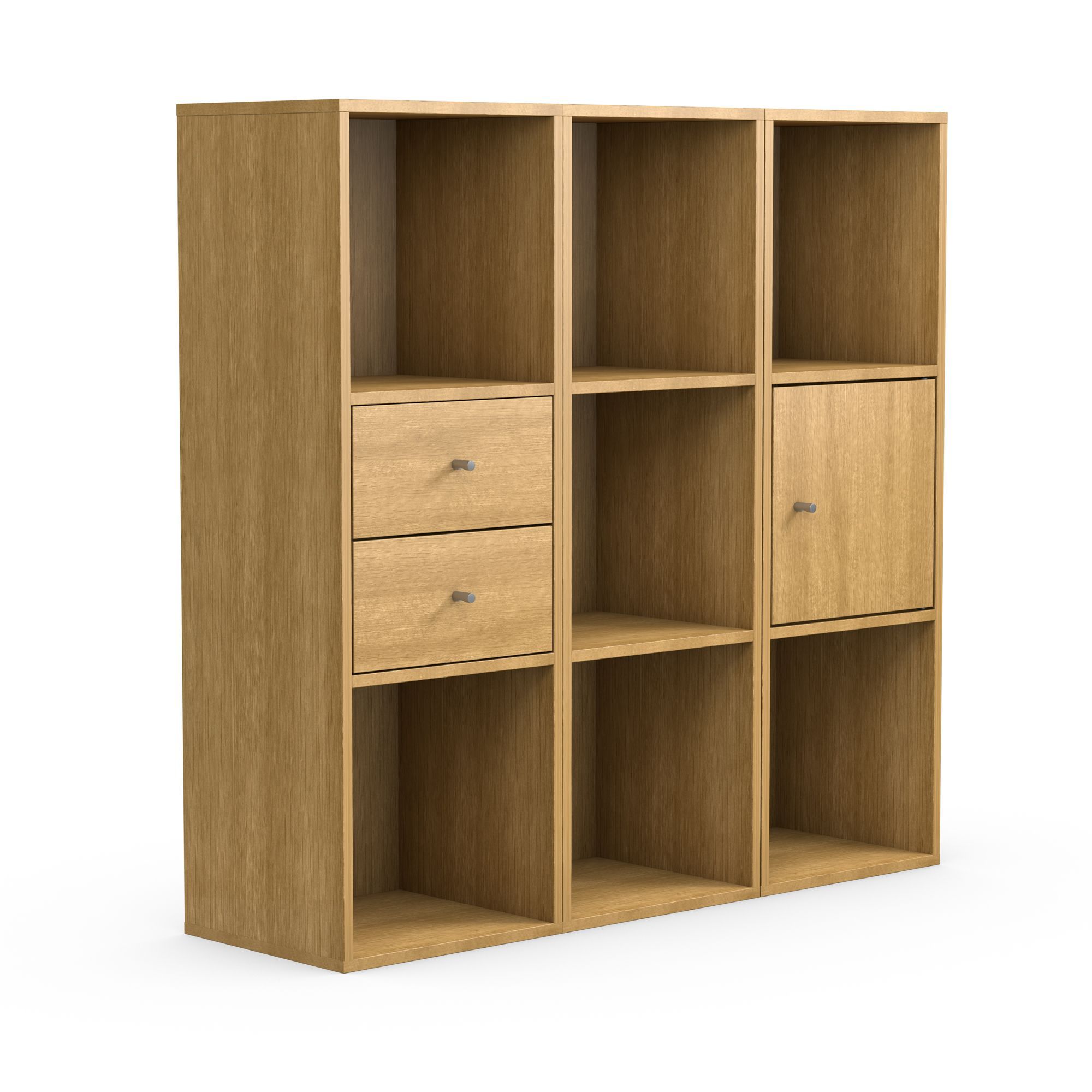 Form Konnect Oak effect Storage unit (H)1032mm (W)1056mm (D)317mm ...