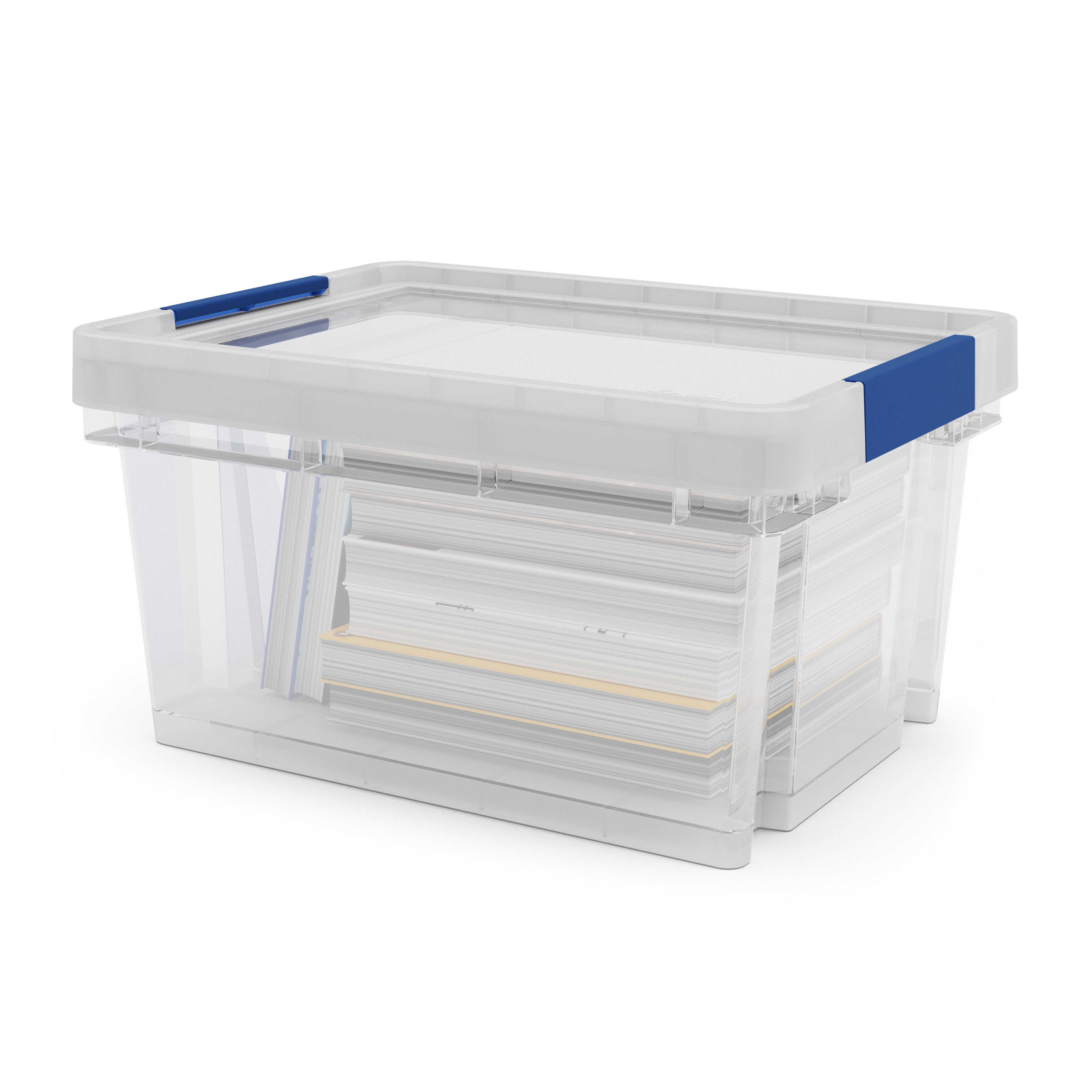 Form Xago Heavy Duty Clear 15l Small Plastic Stackable Storage Box