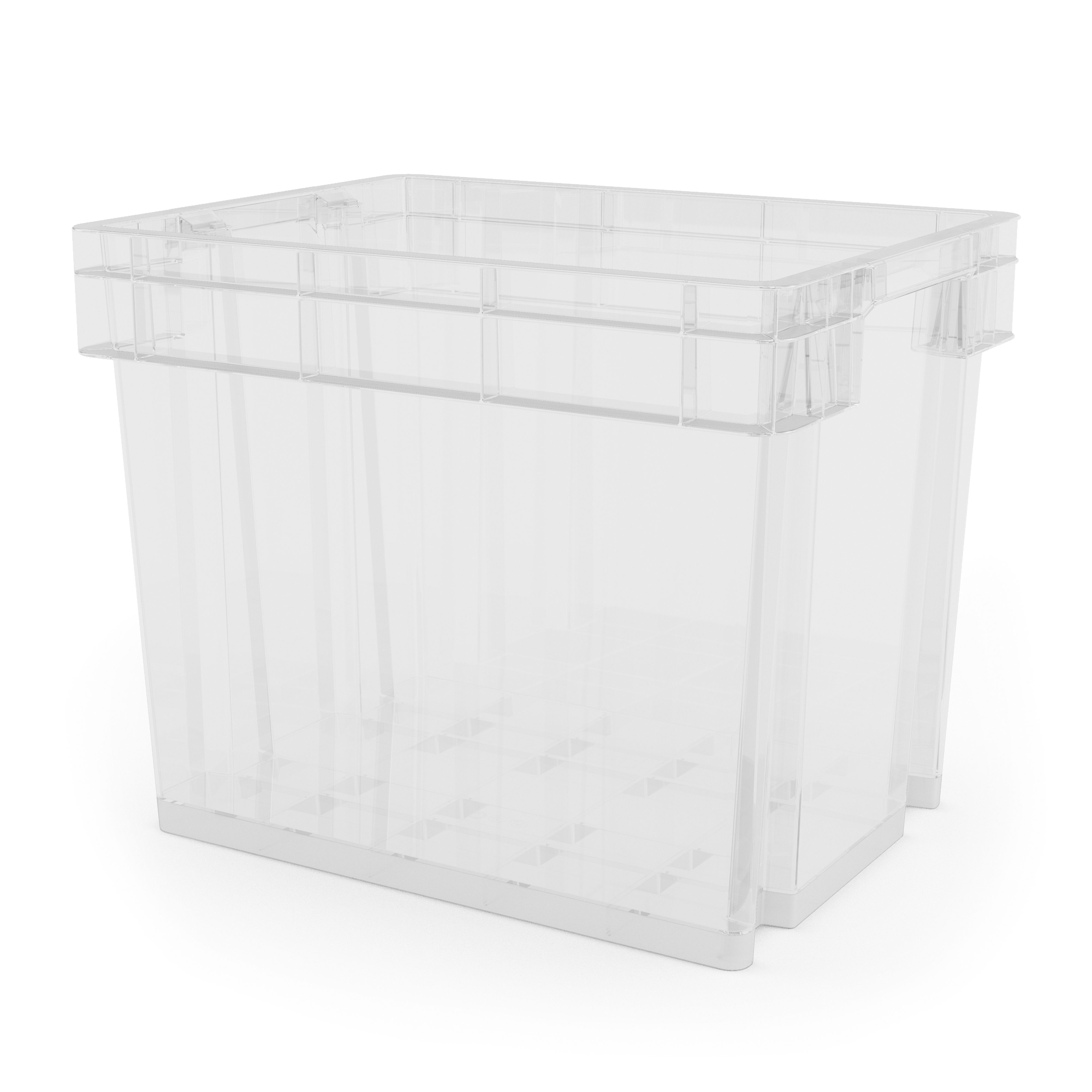 Form Xago Heavy Duty Clear 24l Plastic Stackable Storage Box Tradepoint