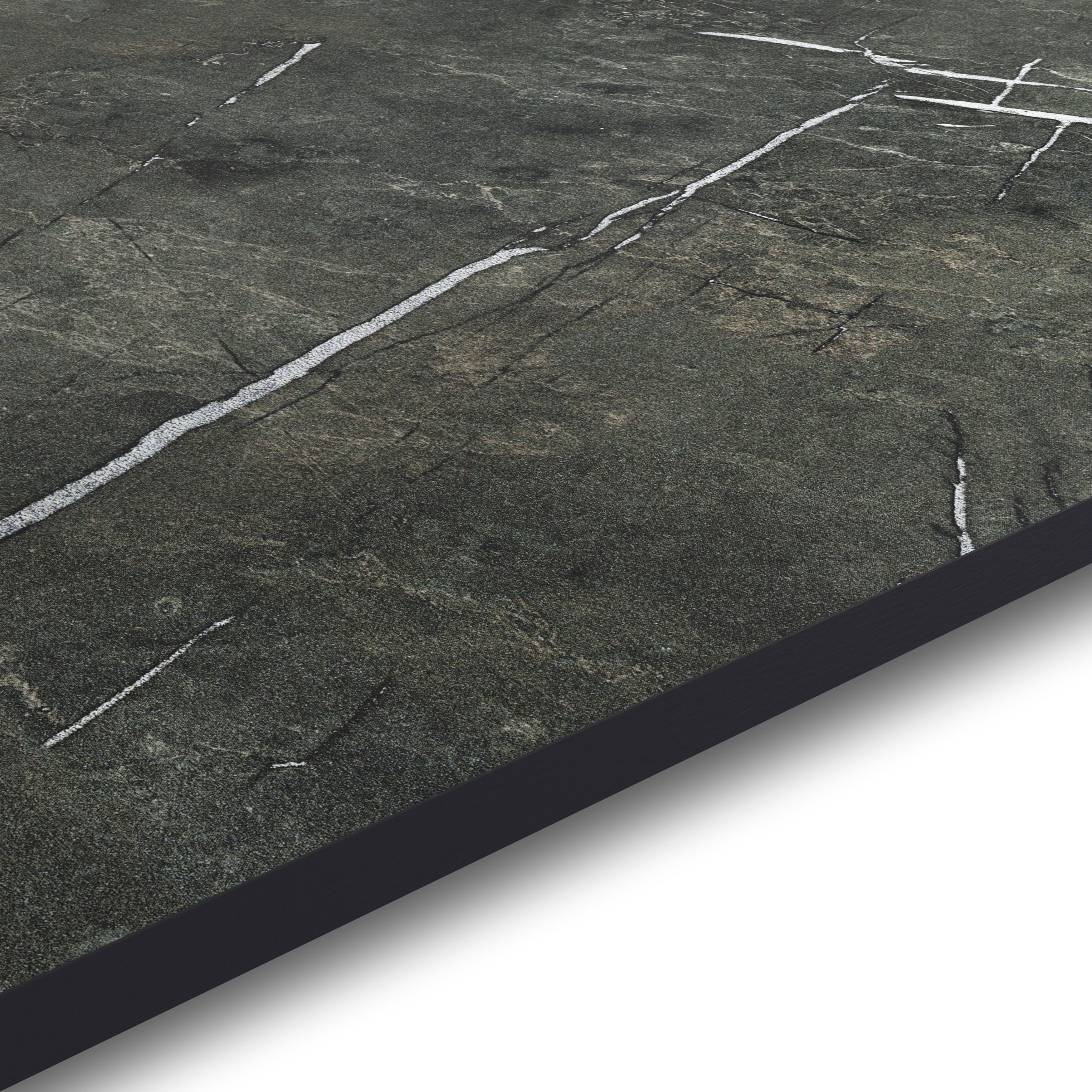 GoodHome 12mm Nepeta Matt Grey Soapstone effect Paper & resin Square ...