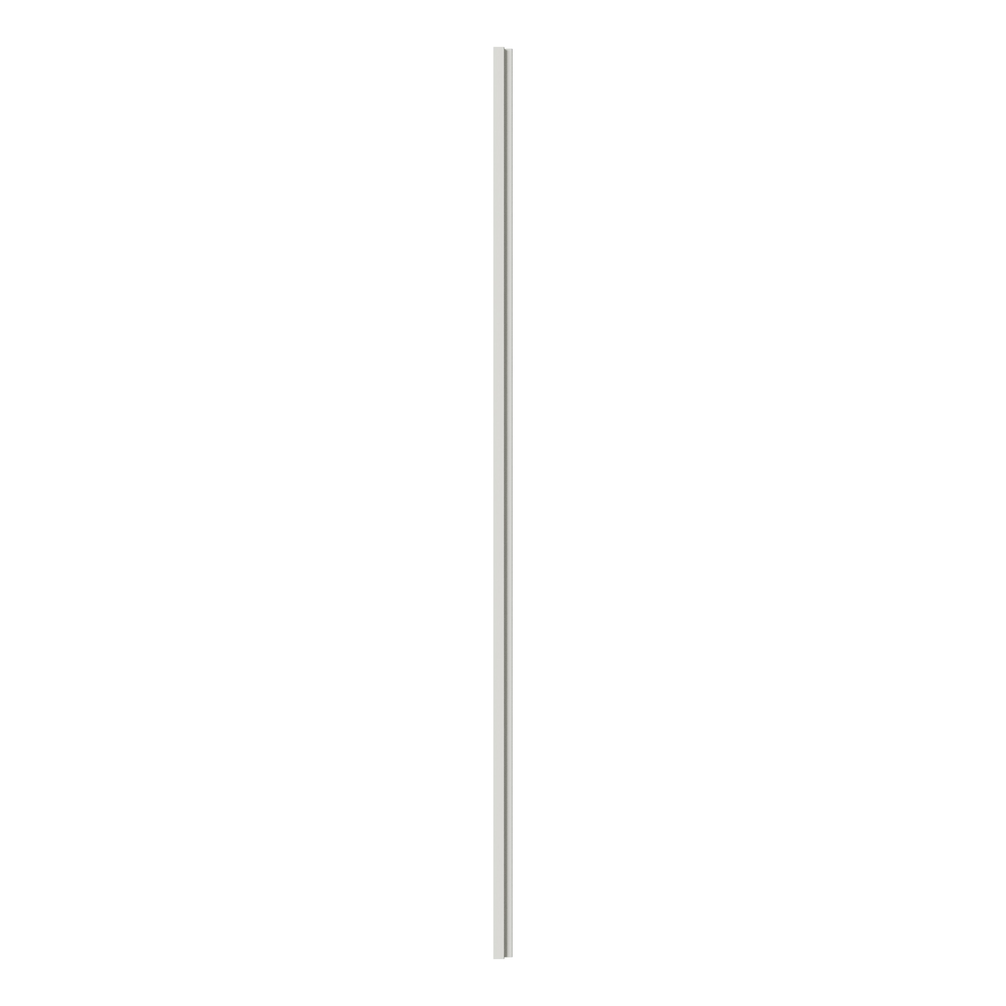 GoodHome Alpinia Matt Ivory Square Pilaster, (H)2400mm (W)80mm