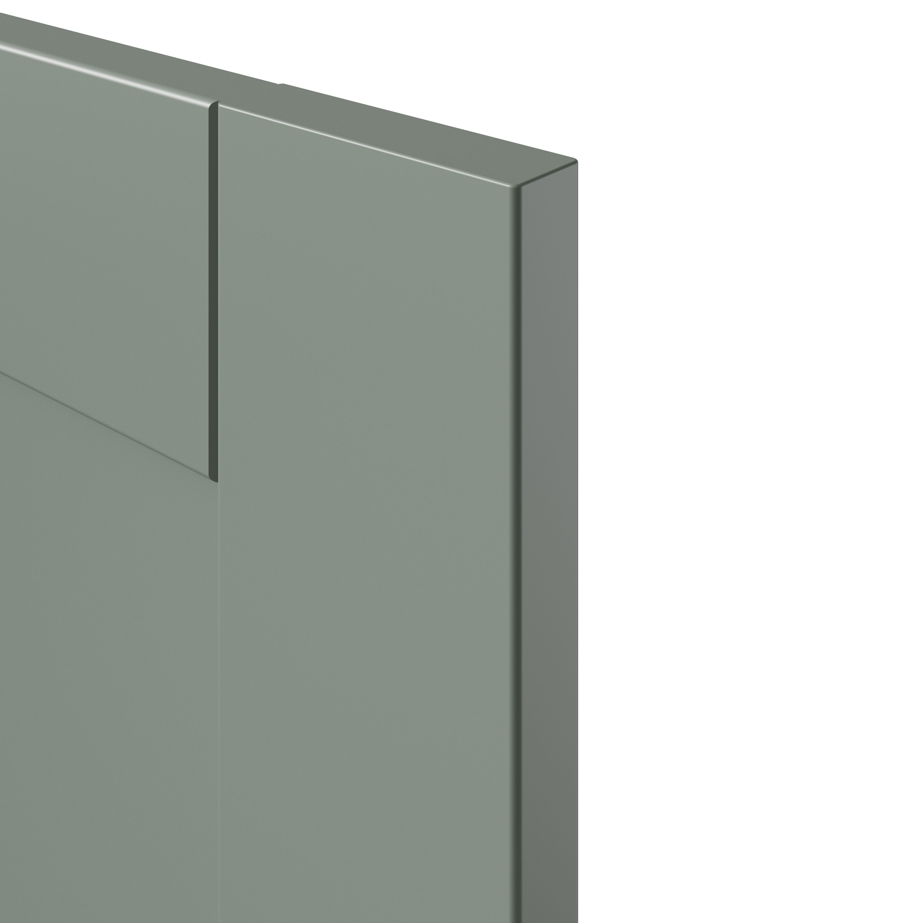 GoodHome Ashmead Matt reed green Highline Cabinet door (W)500mm (H ...