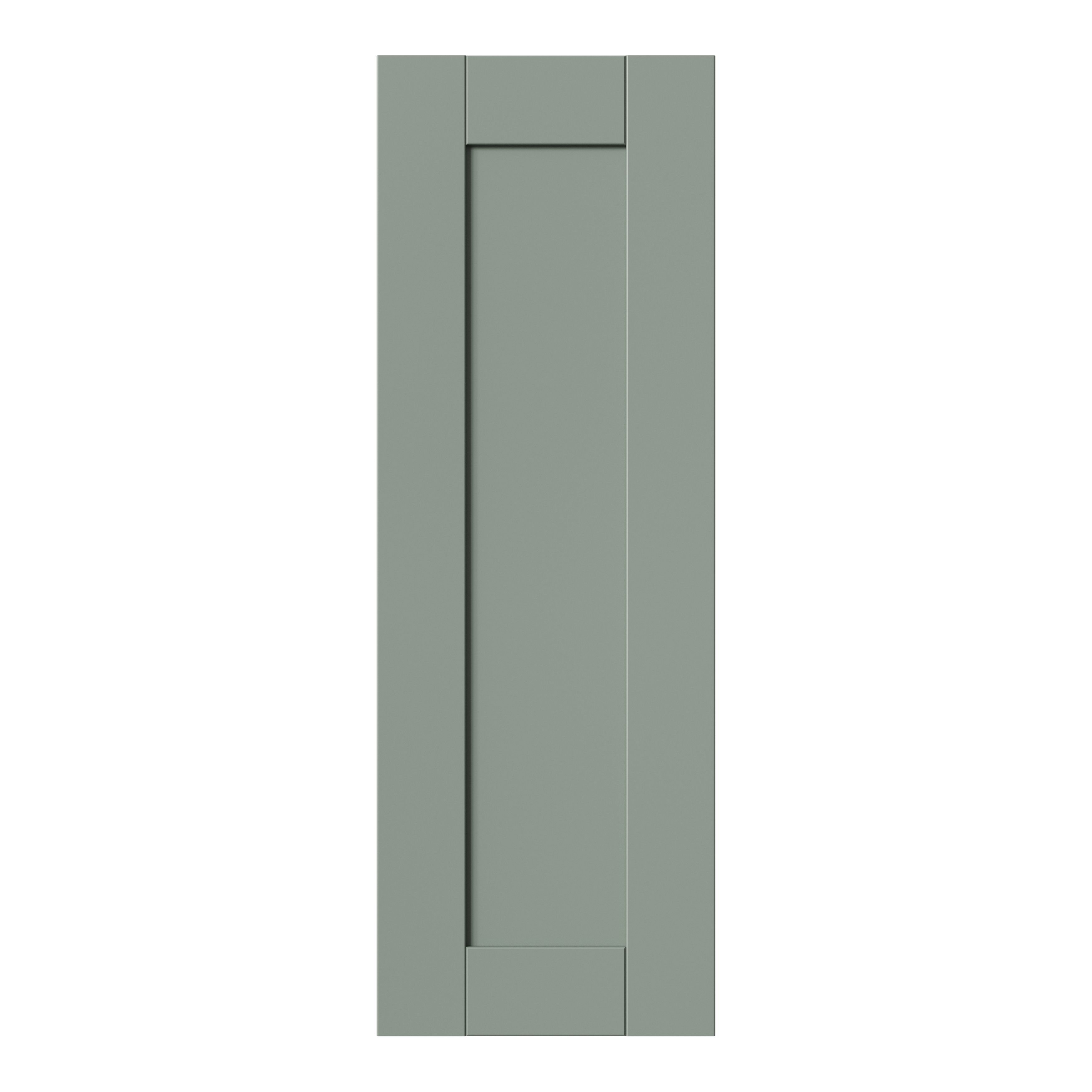 GoodHome Ashmead Matt reed green Shaker Highline Cabinet door (W)250mm ...